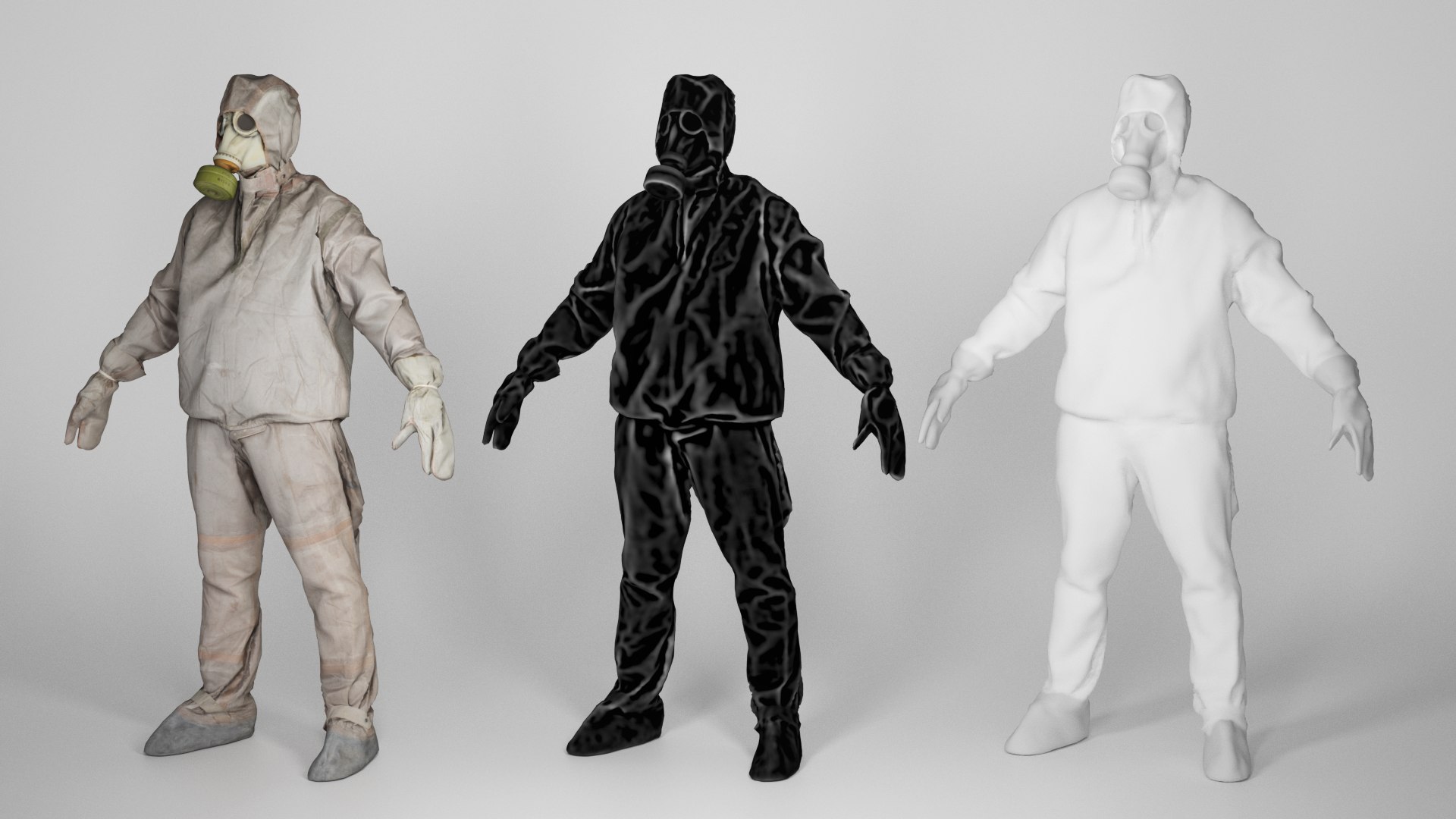 3D Liquidator Nuclear Chernobyl A-pose - TurboSquid 1534191