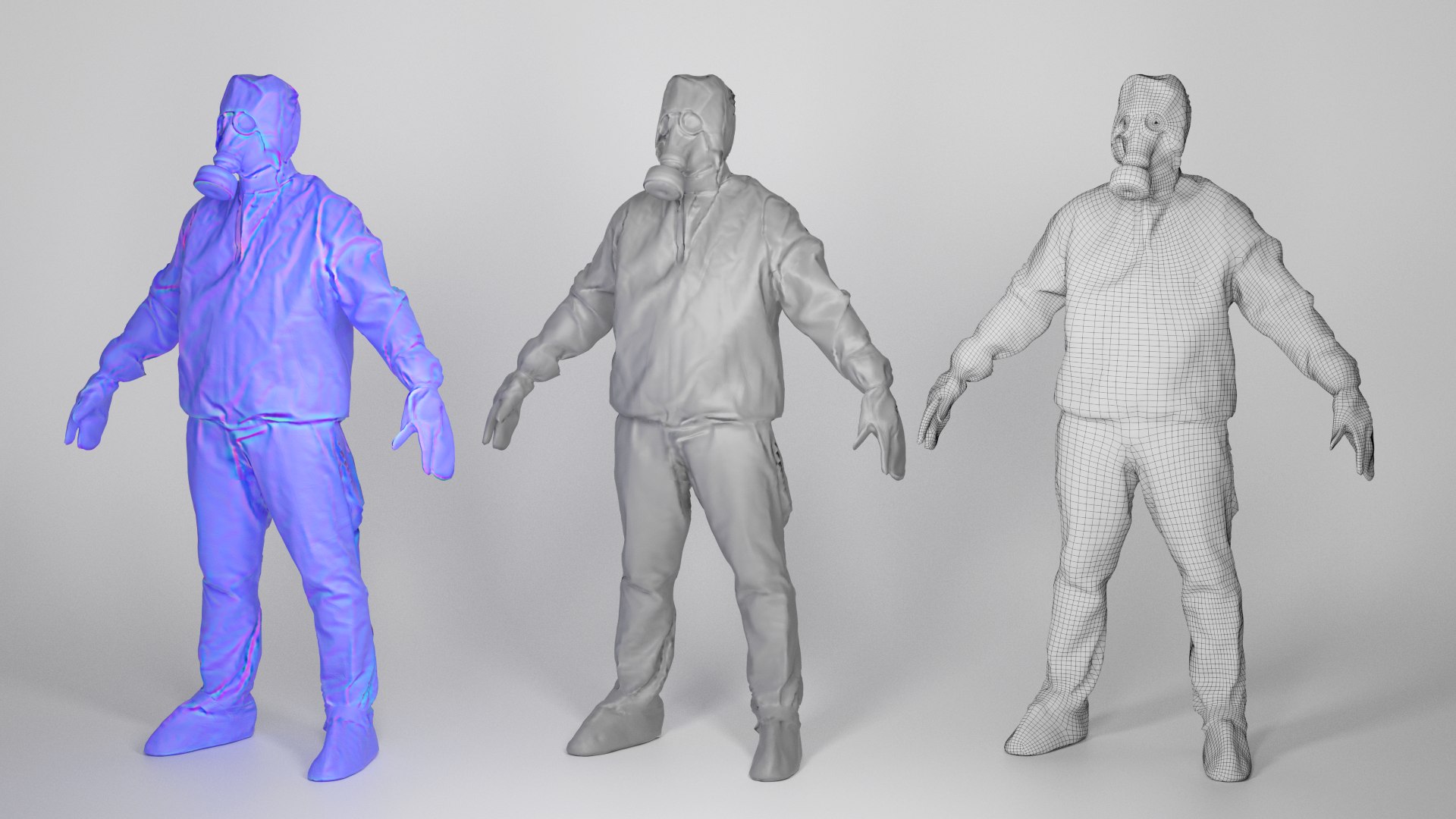 3D Liquidator Nuclear Chernobyl A-pose - TurboSquid 1534191