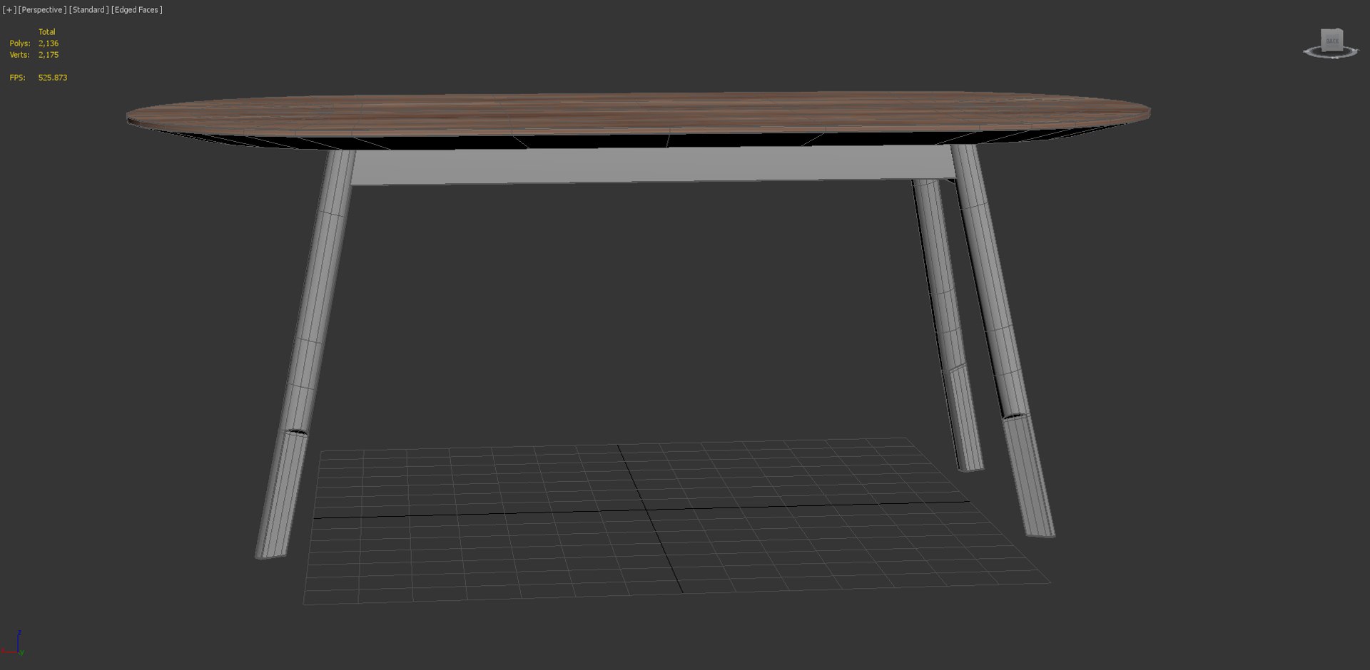 3D Bracket Dining Table - TurboSquid 1722571