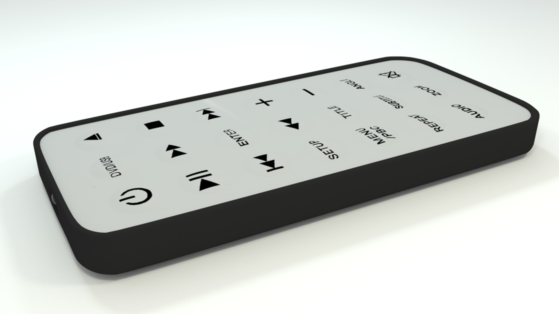 dvd remote control 3d model