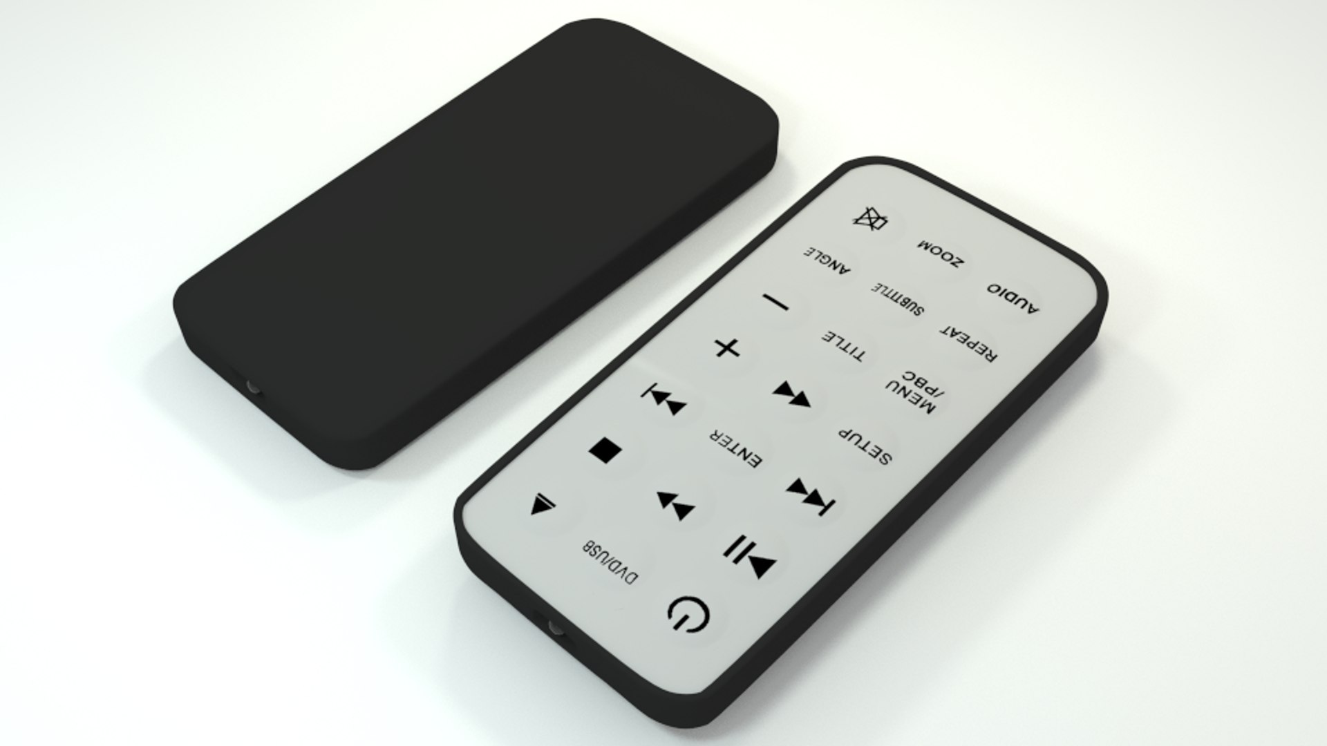 dvd remote control 3d model