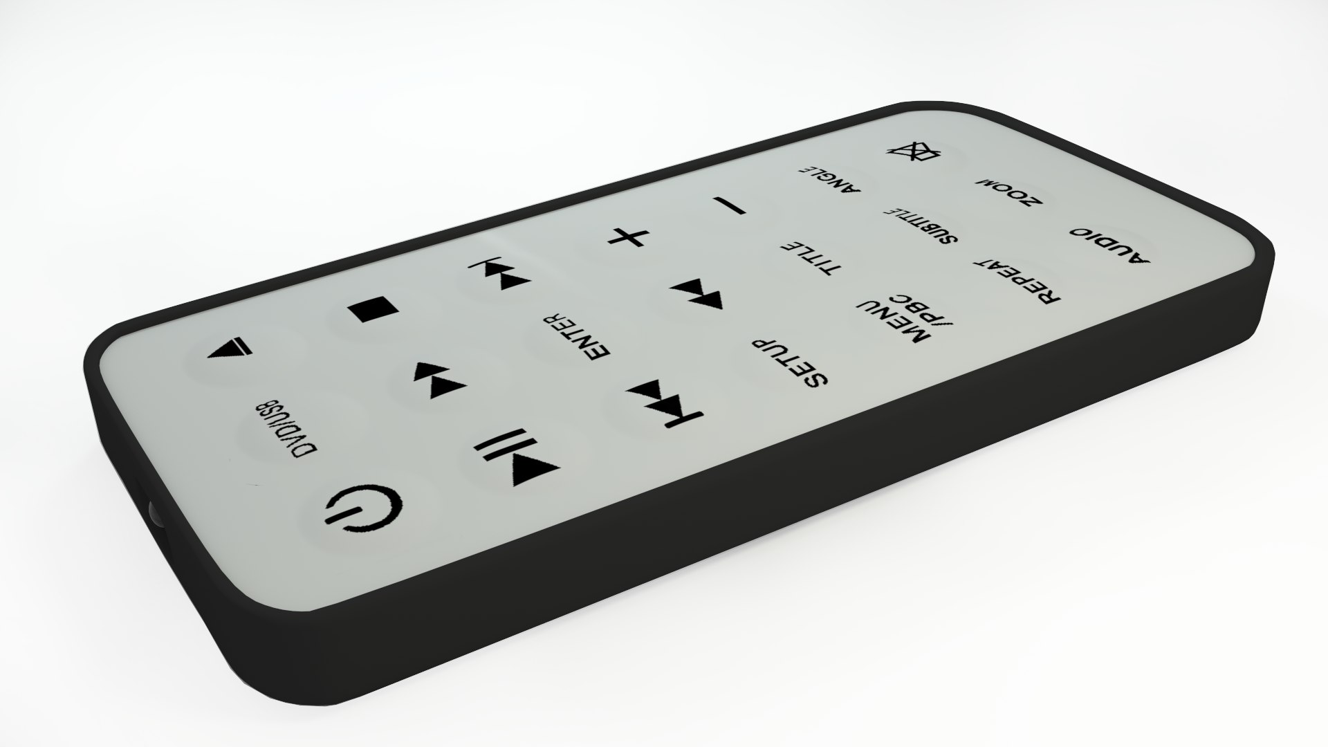 dvd remote control 3d model