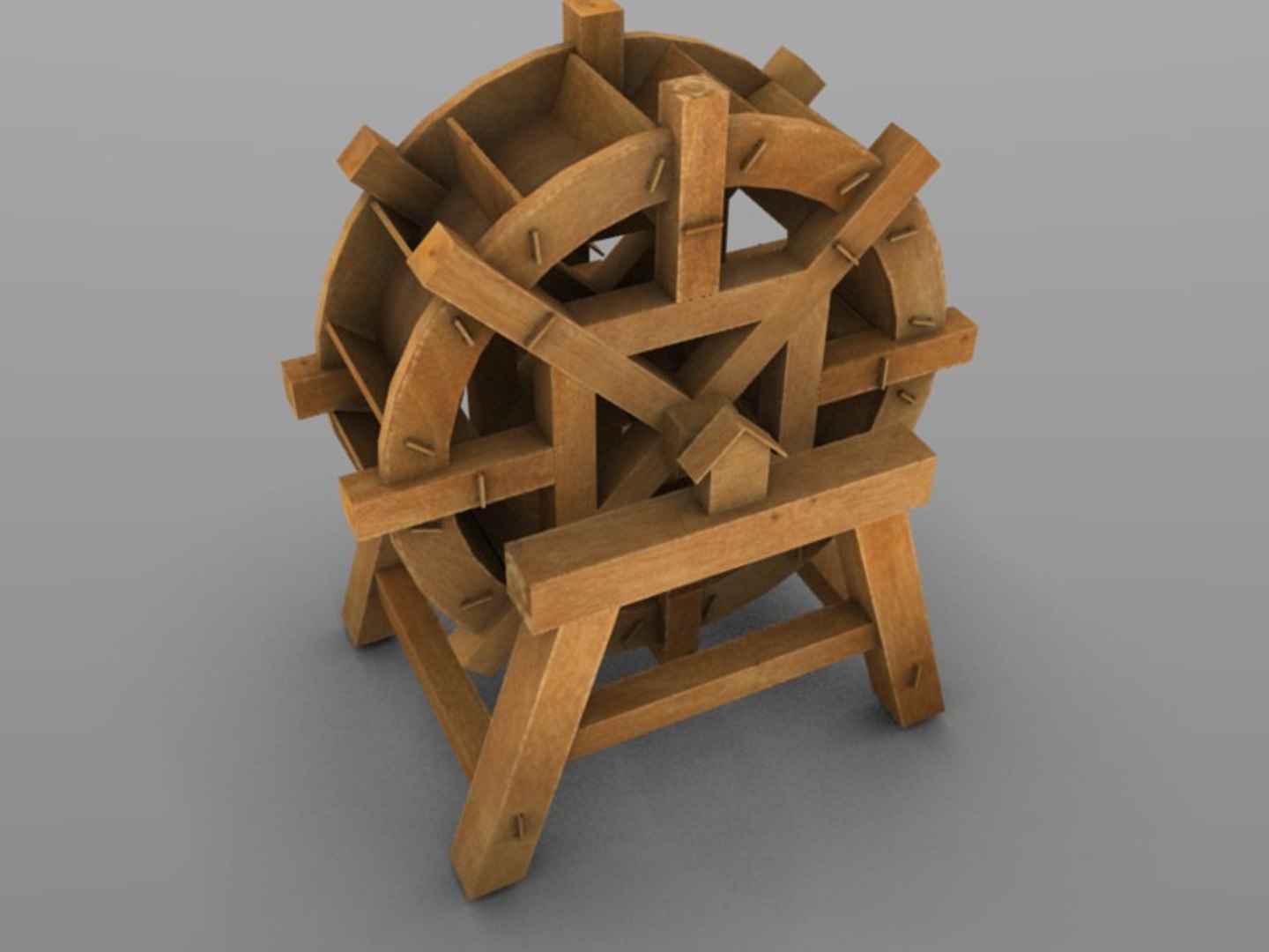 waterwheel water wheel 3d model