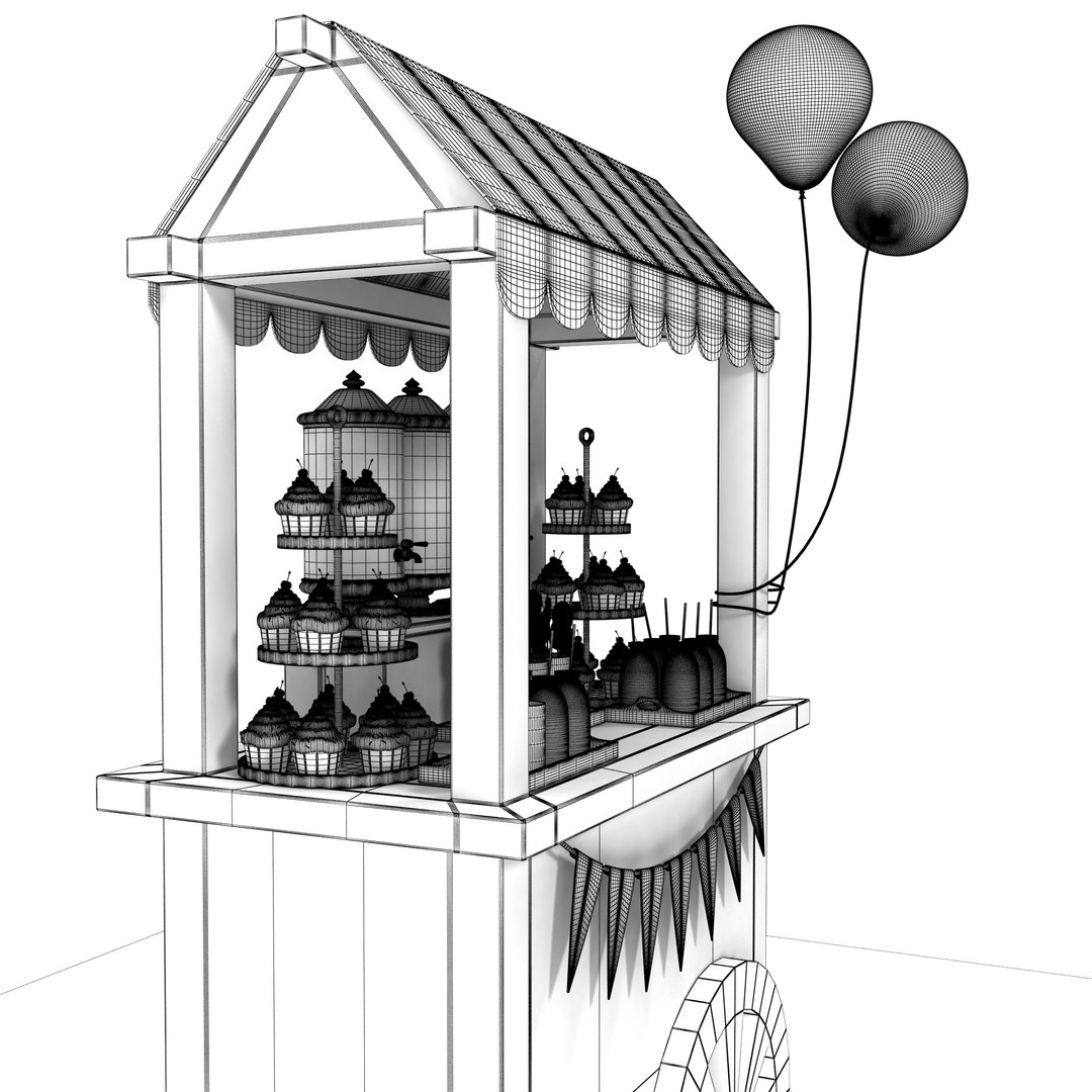 Candy cart 3D model - TurboSquid 1172775