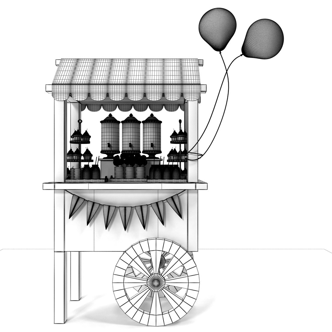 Candy cart 3D model - TurboSquid 1172775