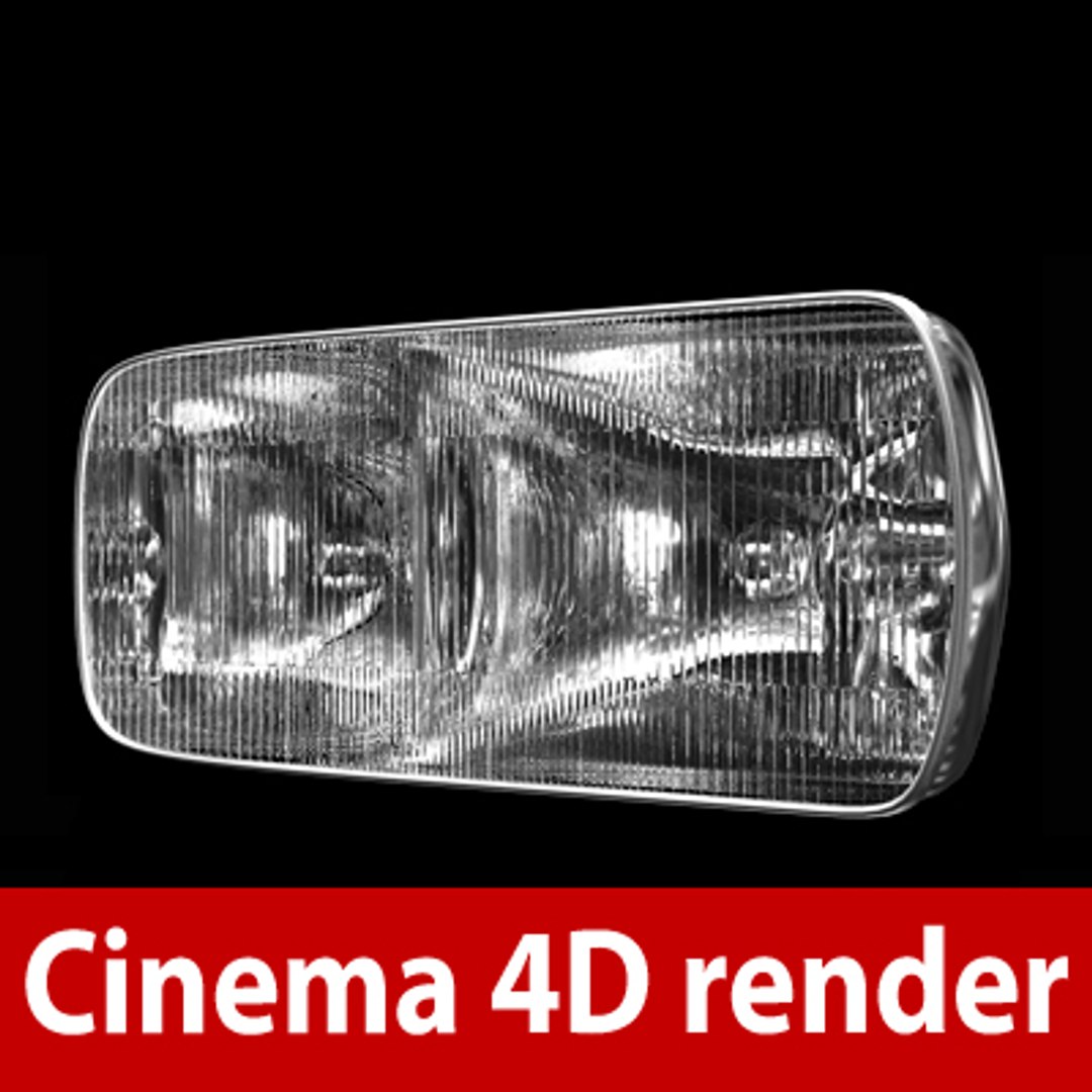 Headlight Rear Light Headlamp 3d Model