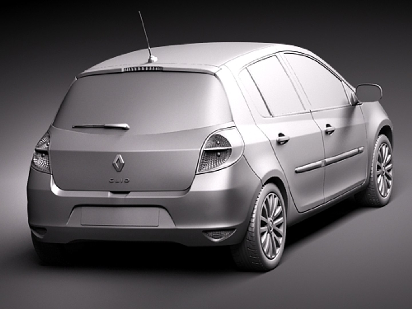 Renault Clio 2010 5door 3d Max
