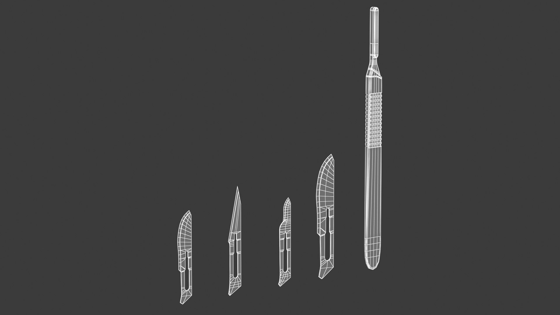 Medical Scalpel Model - TurboSquid 2316367