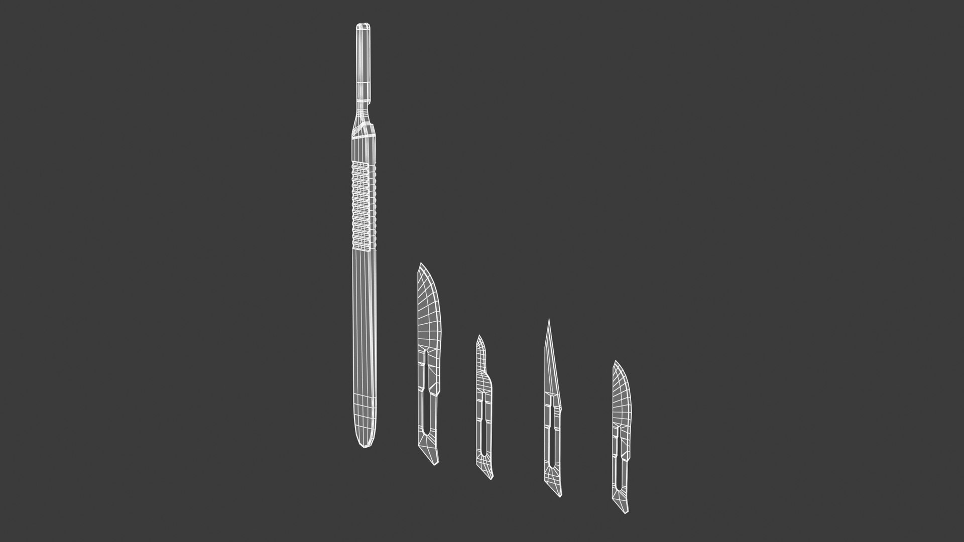 Medical Scalpel Model - TurboSquid 2316367