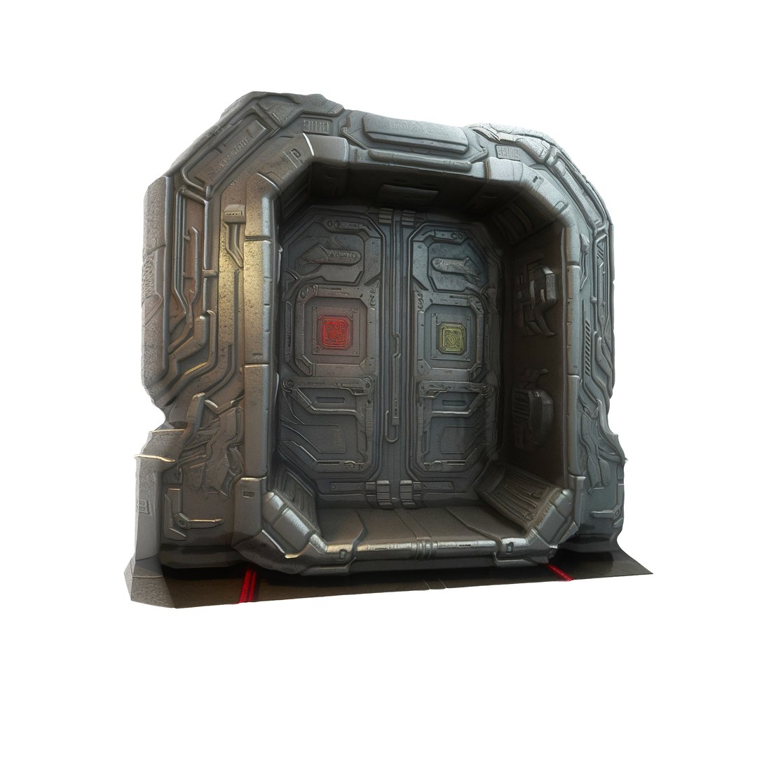 SCI FI GATE DOOR PACK 9 3D - TurboSquid 2064007