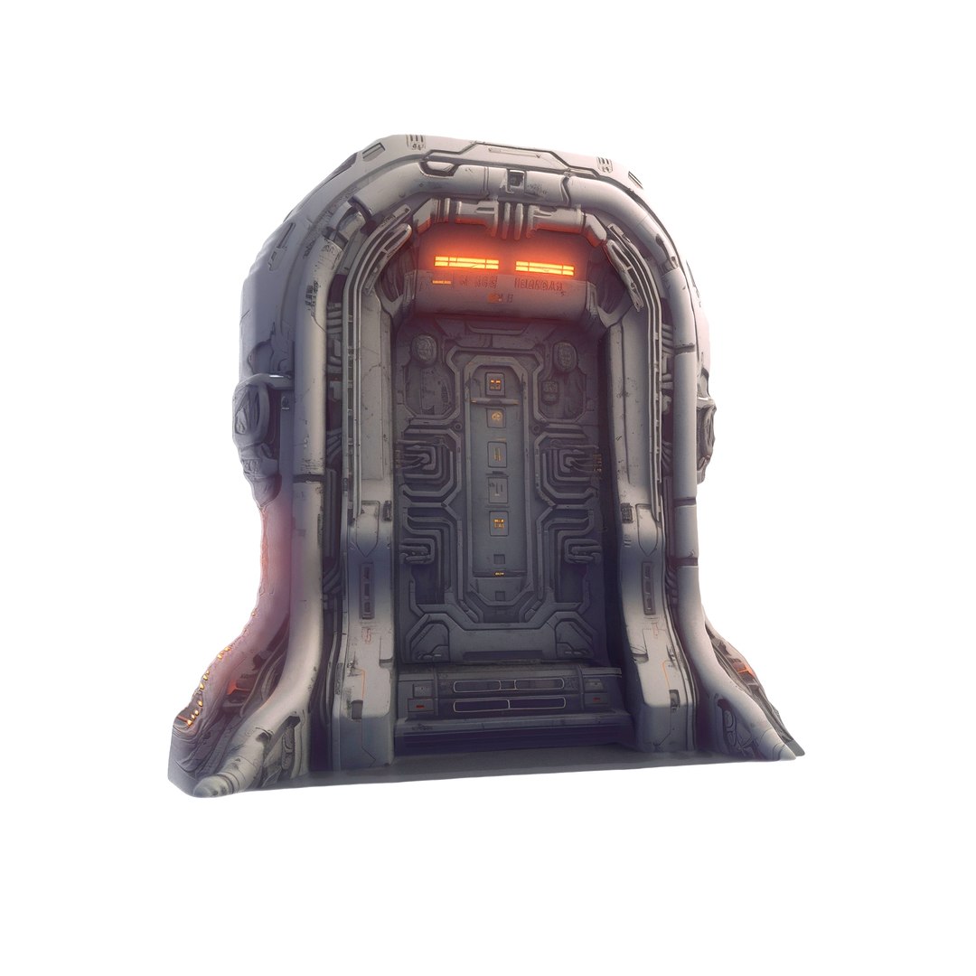 SCI FI GATE DOOR PACK 9 3D - TurboSquid 2064007