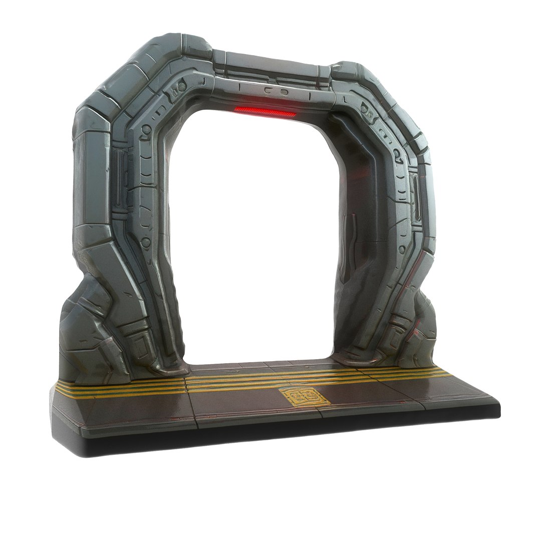 SCI FI GATE DOOR PACK 9 3D - TurboSquid 2064007