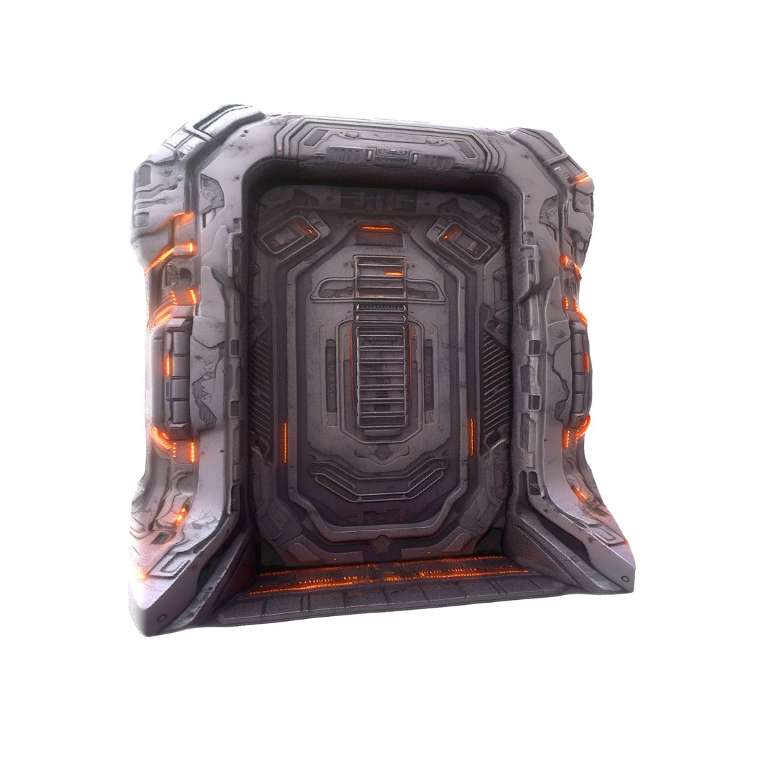 SCI FI GATE DOOR PACK 9 3D - TurboSquid 2064007