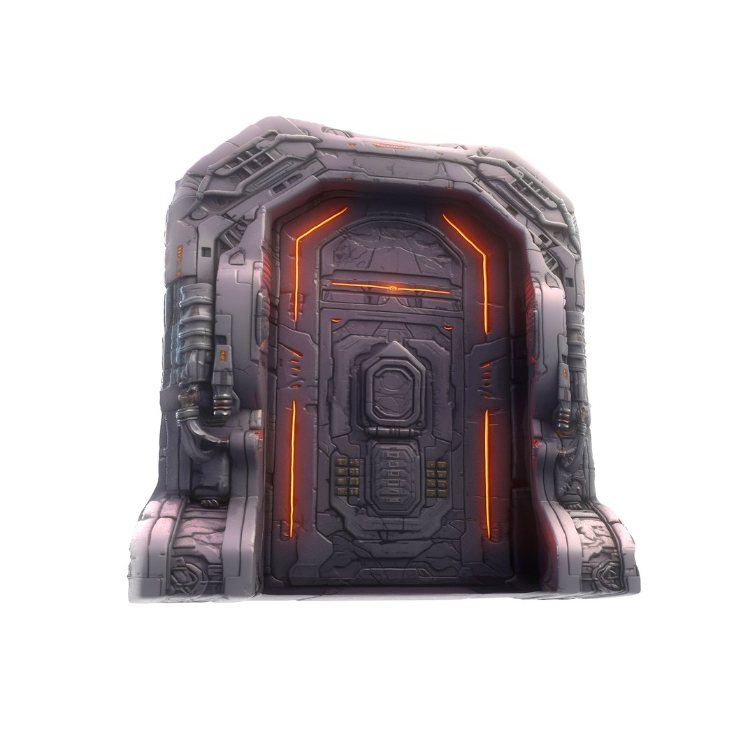 SCI FI GATE DOOR PACK 9 3D - TurboSquid 2064007