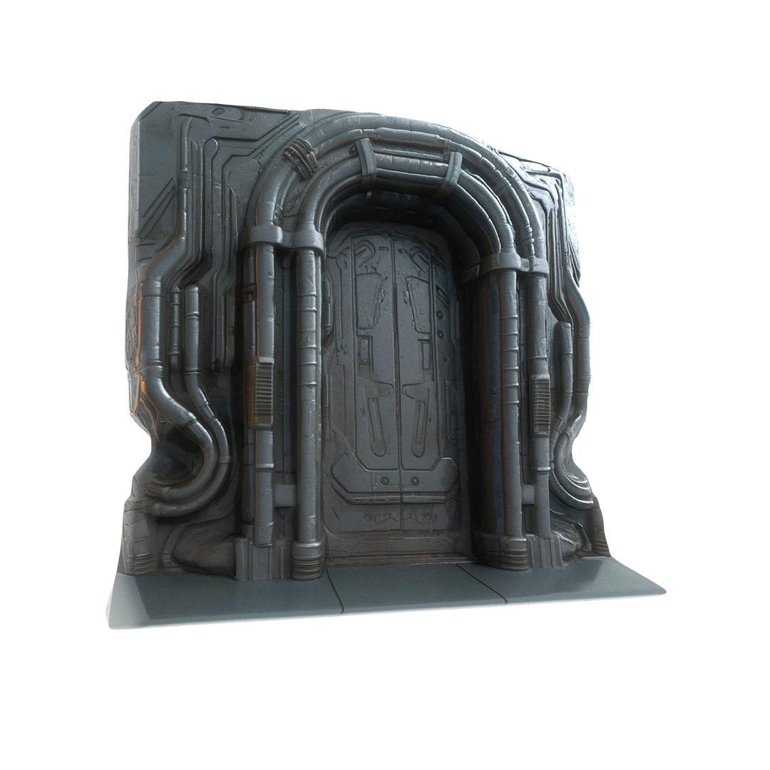 SCI FI GATE DOOR PACK 9 3D - TurboSquid 2064007