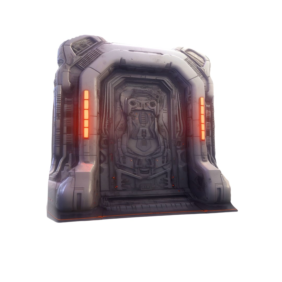 SCI FI GATE DOOR PACK 9 3D - TurboSquid 2064007
