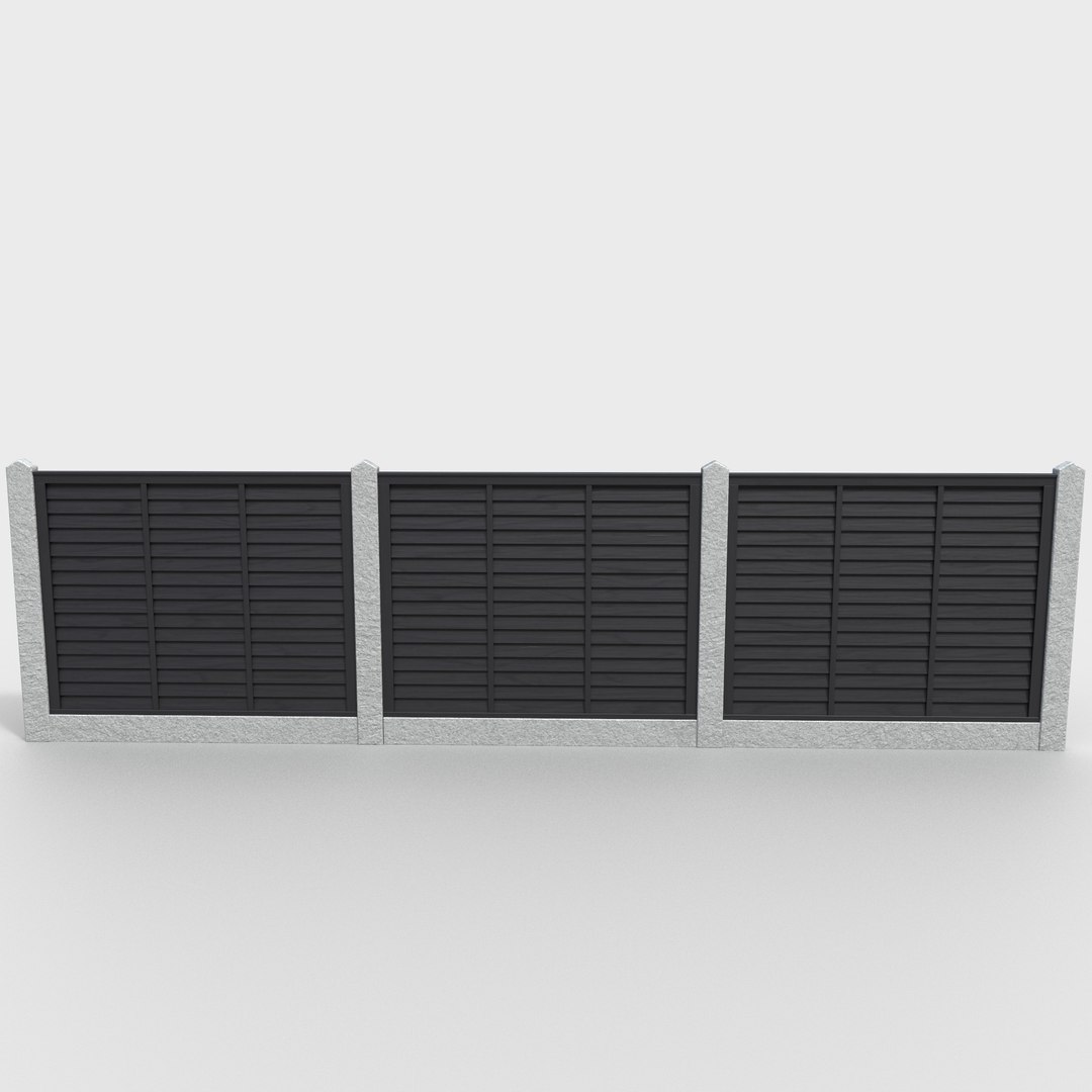 Plastic Garden Fence Panel 3D Model - TurboSquid 2418669
