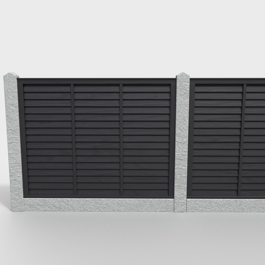 Plastic Garden Fence Panel 3D Model - TurboSquid 2418669