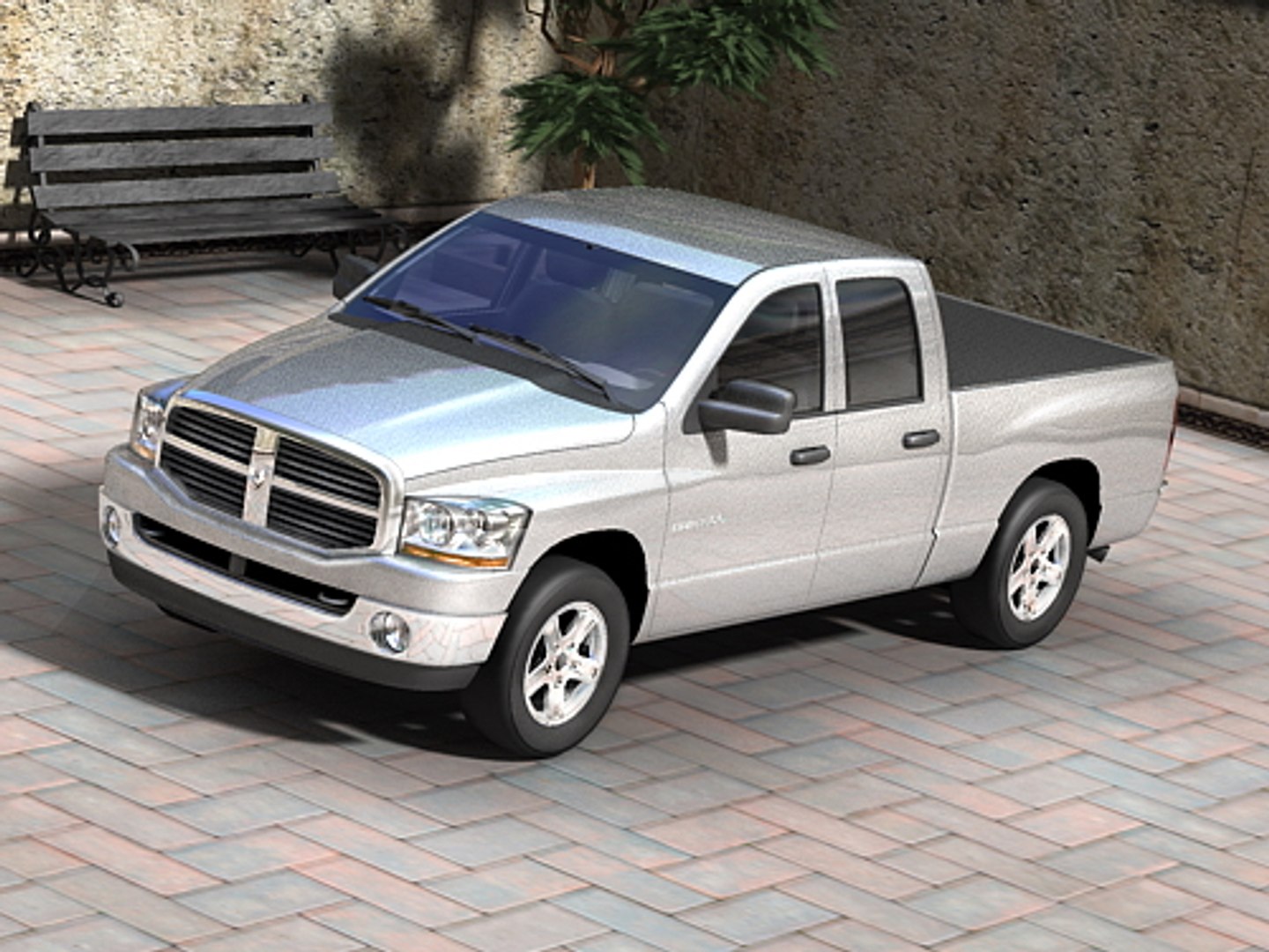 3d Model Dodge Ram Crew Cab