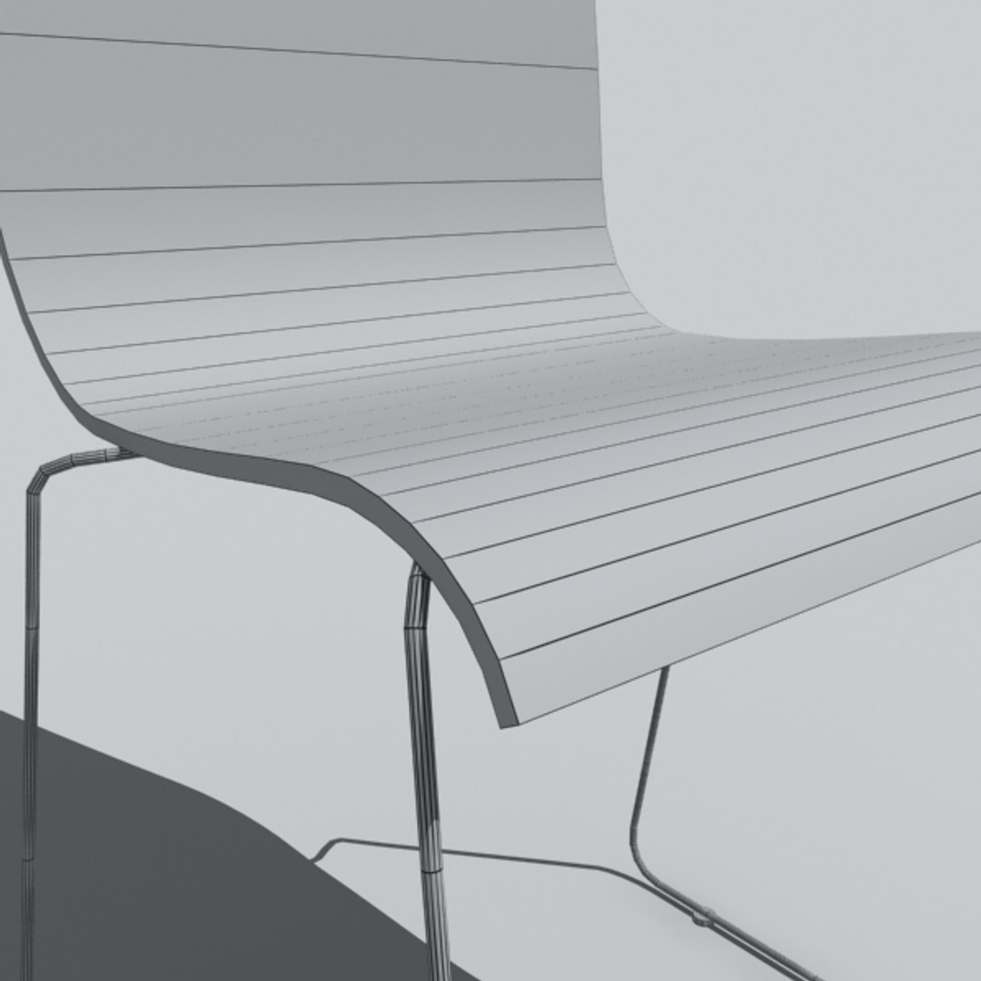 3d cafe chair model