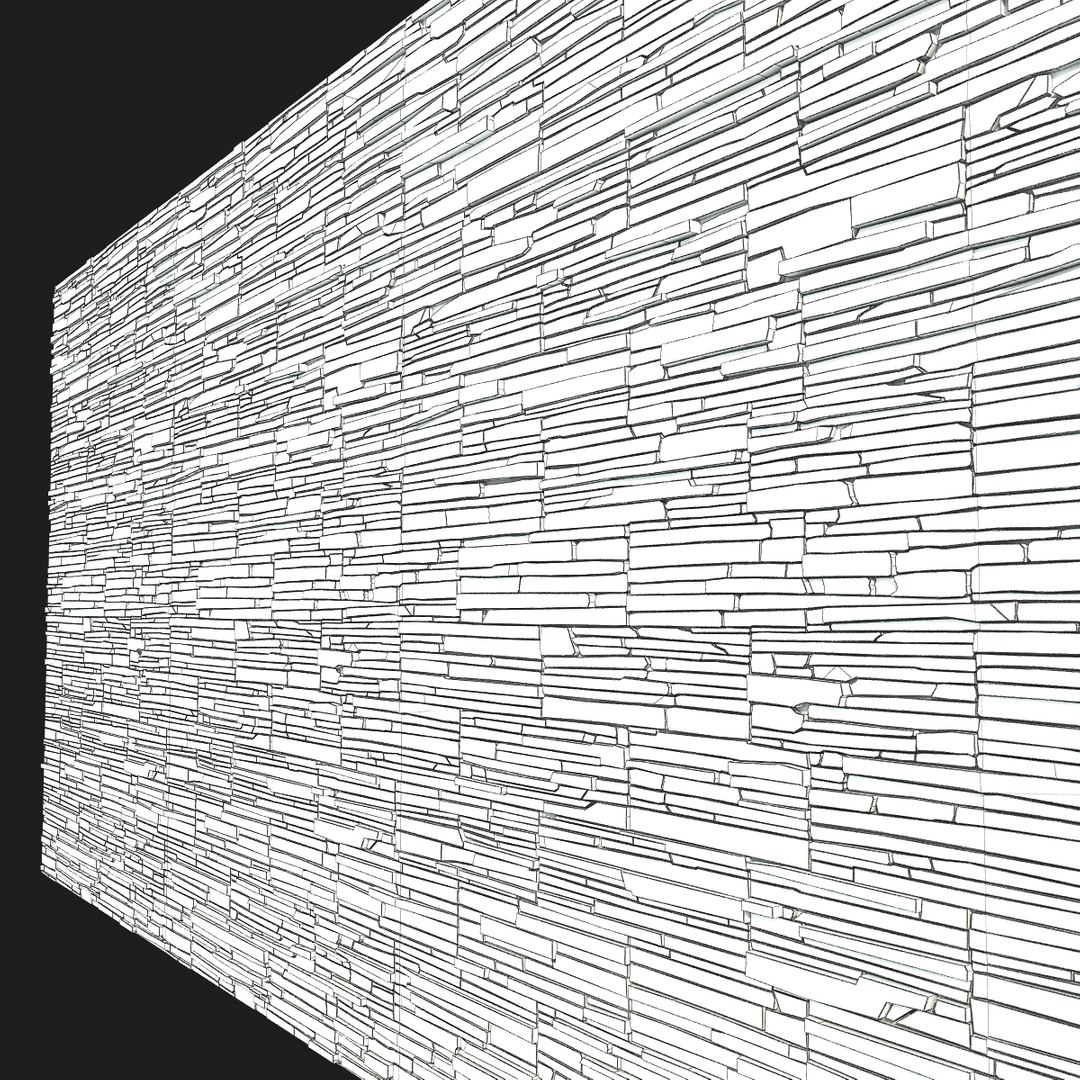 3d Model Seamless Stone Wall Tileable