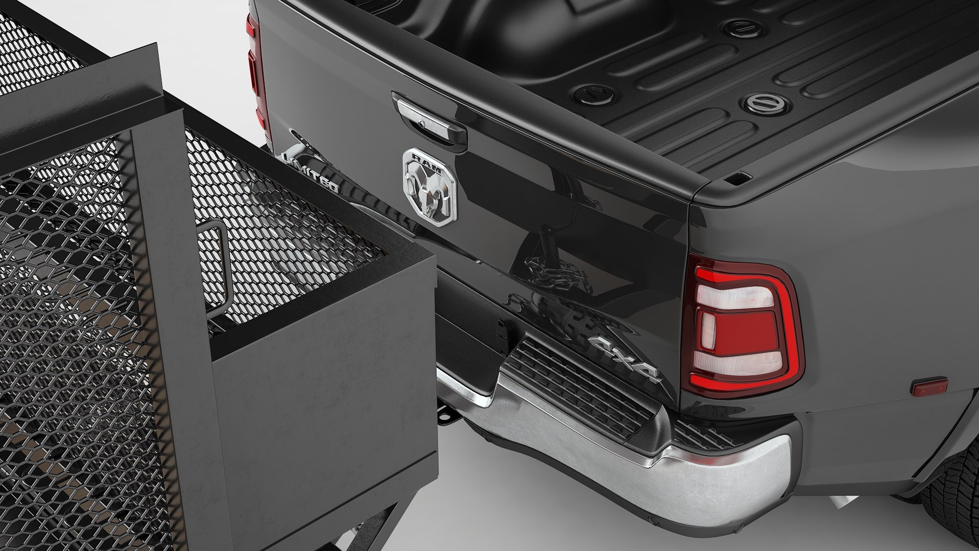 Dodge Ram 3500 HD 2021 with Landscape Pro Trailer 01 3D model ...