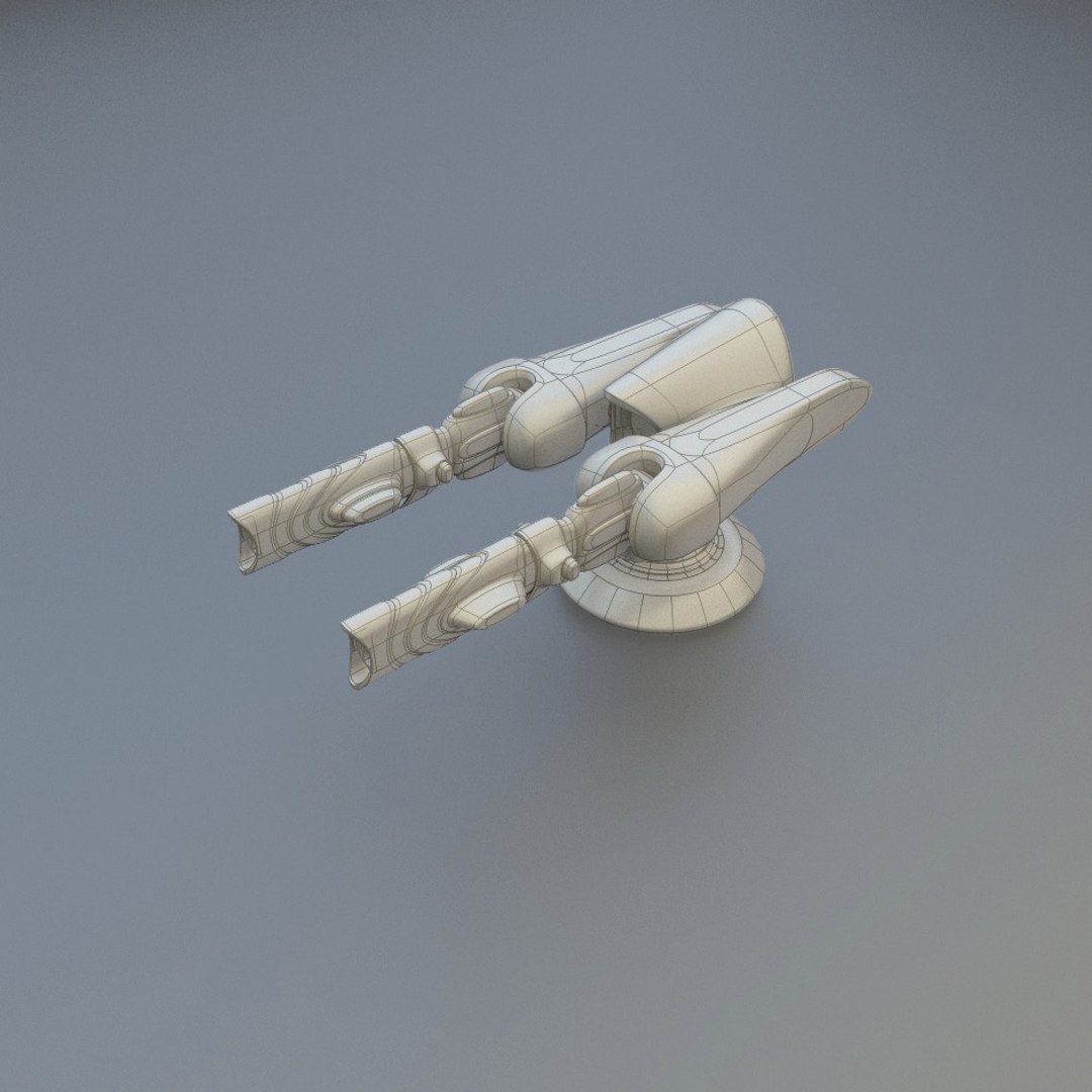 3d Model Of Modular Gun