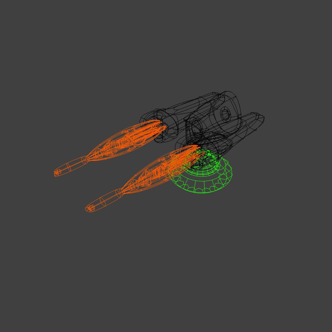 3d Model Of Modular Gun