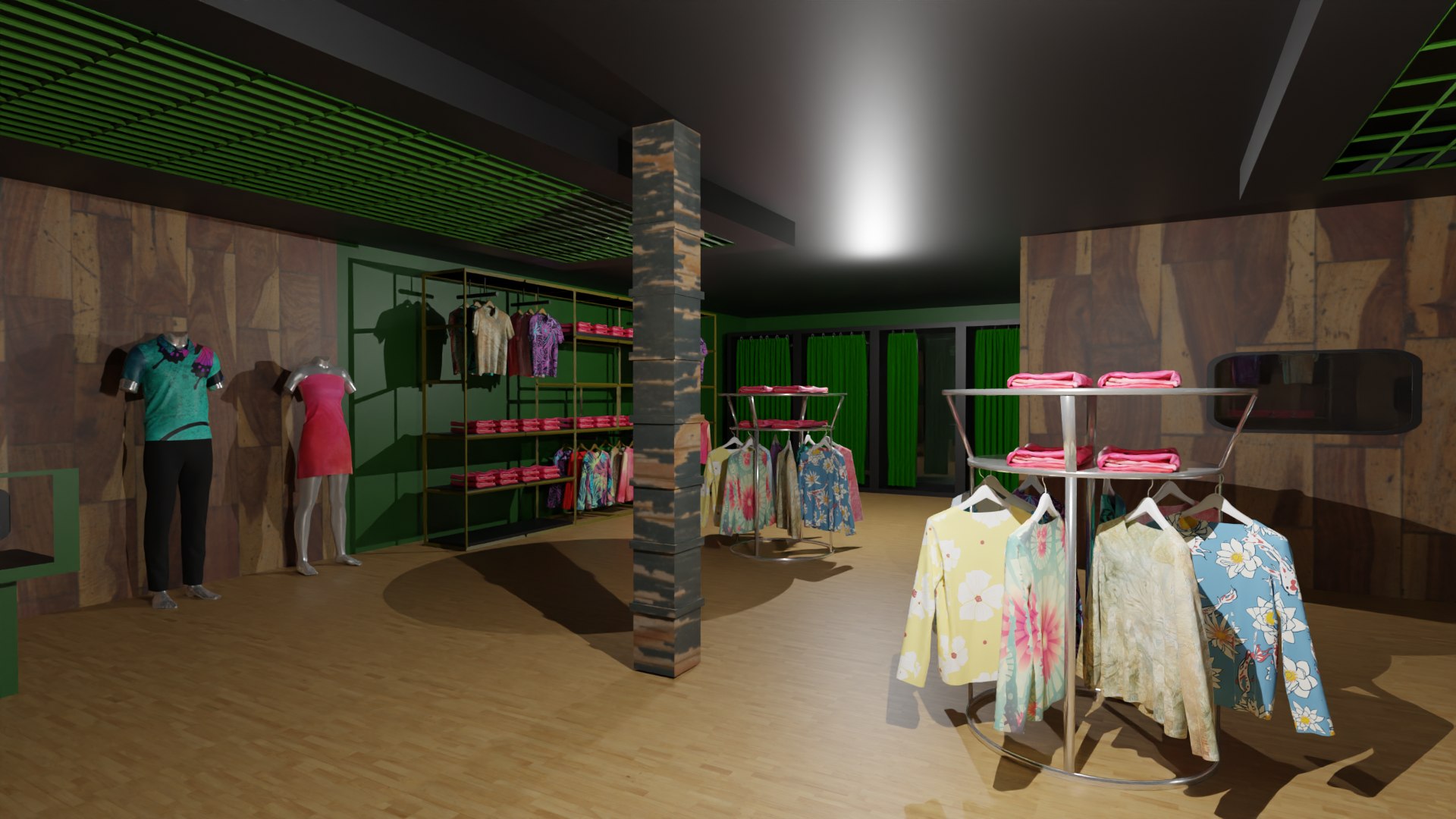 3D Clothing Store Interior Model - TurboSquid 2157379