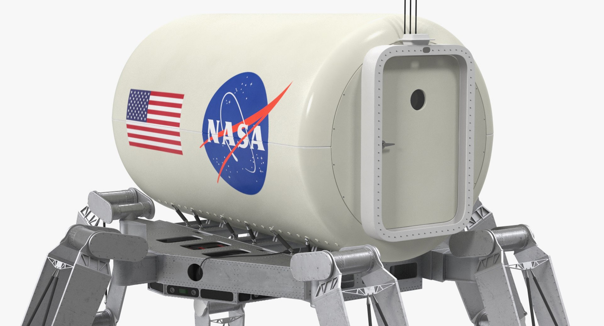3D Model Nasa Athlete Lunar Rover - TurboSquid 1318090