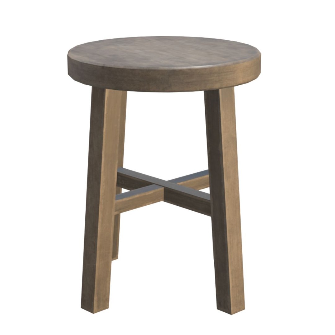 3D Wooden Stool 3D Model Model - TurboSquid 2301675