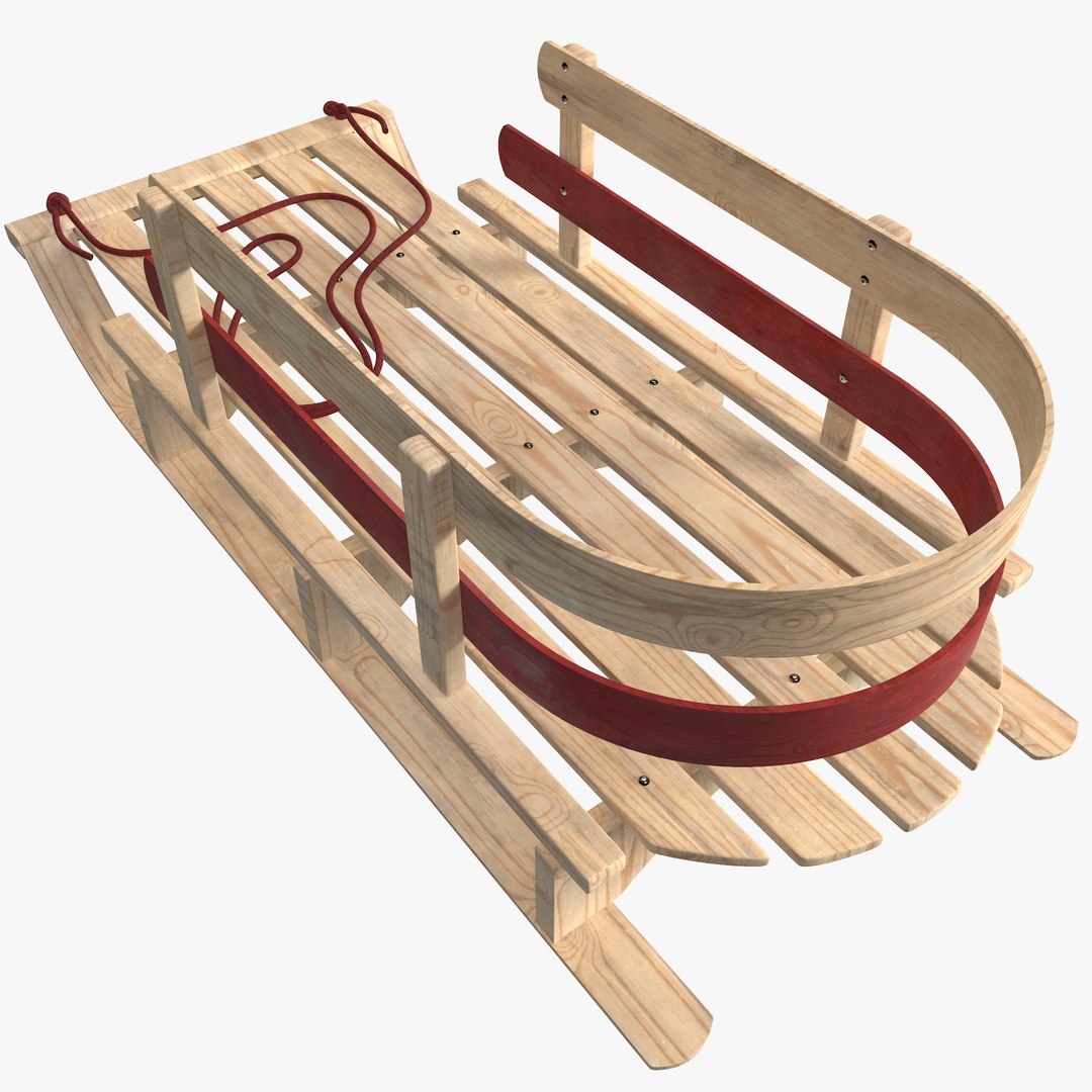 Wood Sled 3D Model - TurboSquid 2022950