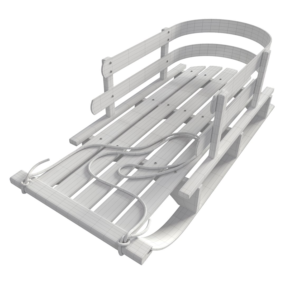 Wood Sled 3D Model - TurboSquid 2022950