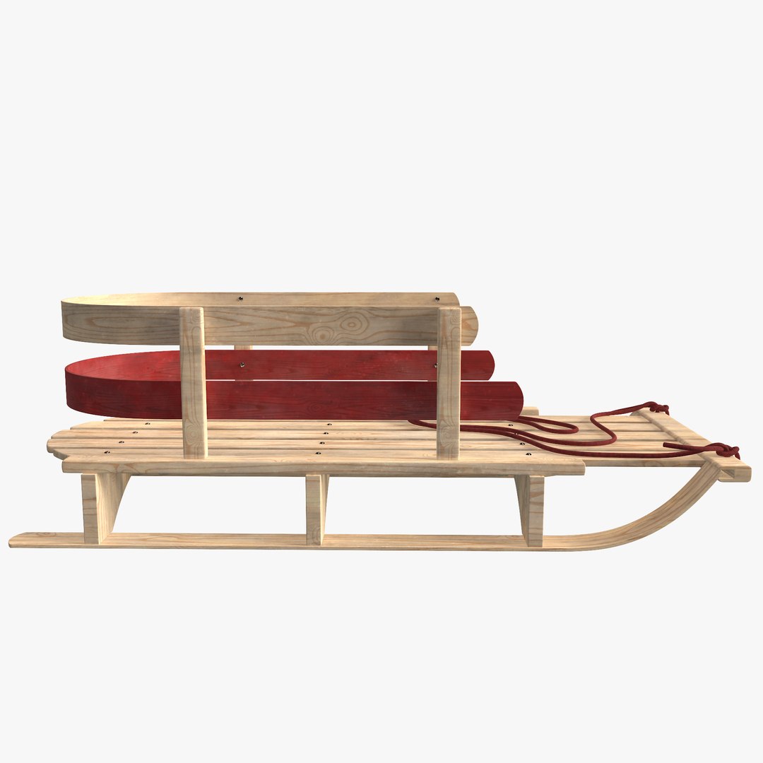 Wood Sled 3D Model - TurboSquid 2022950