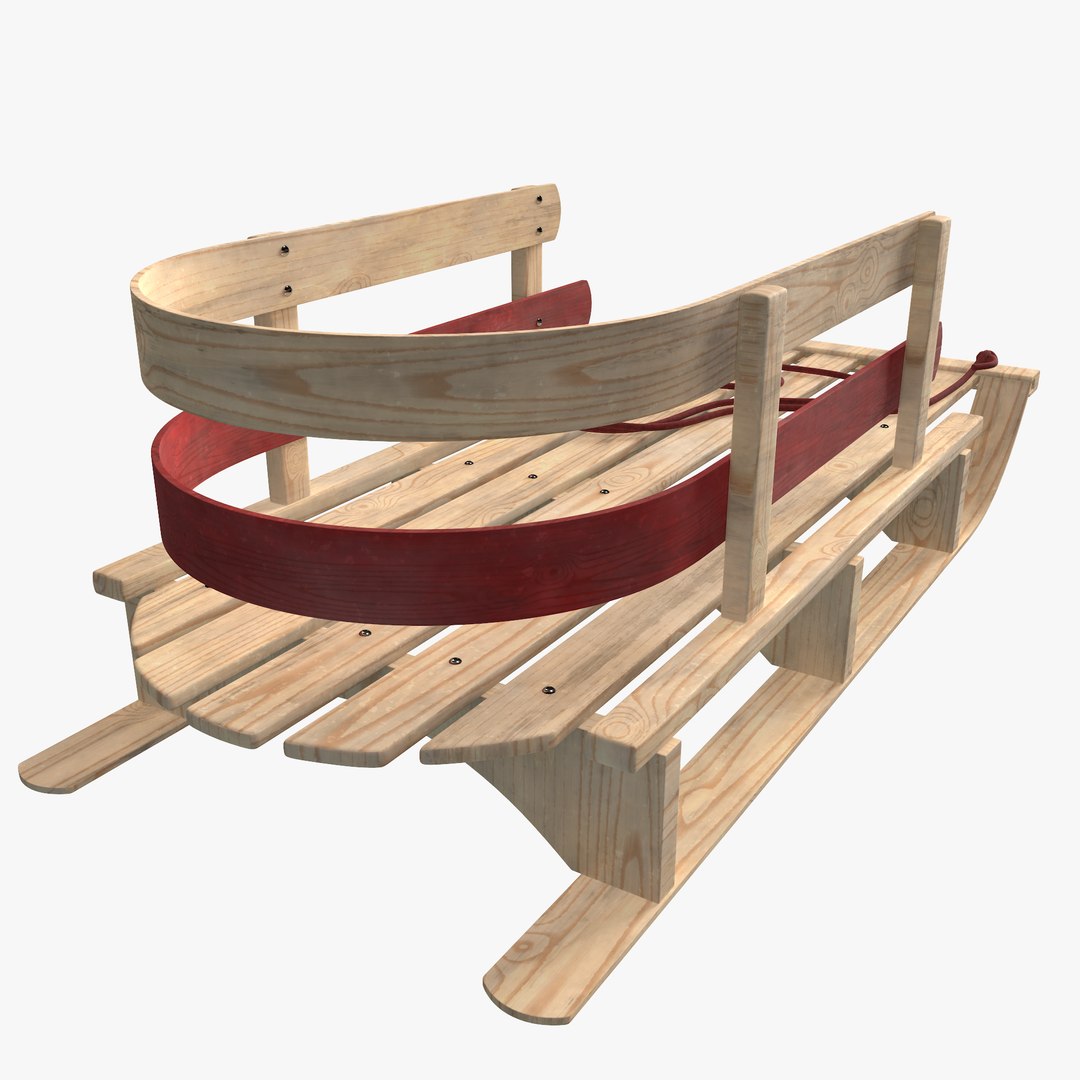 Wood Sled 3D Model - TurboSquid 2022950