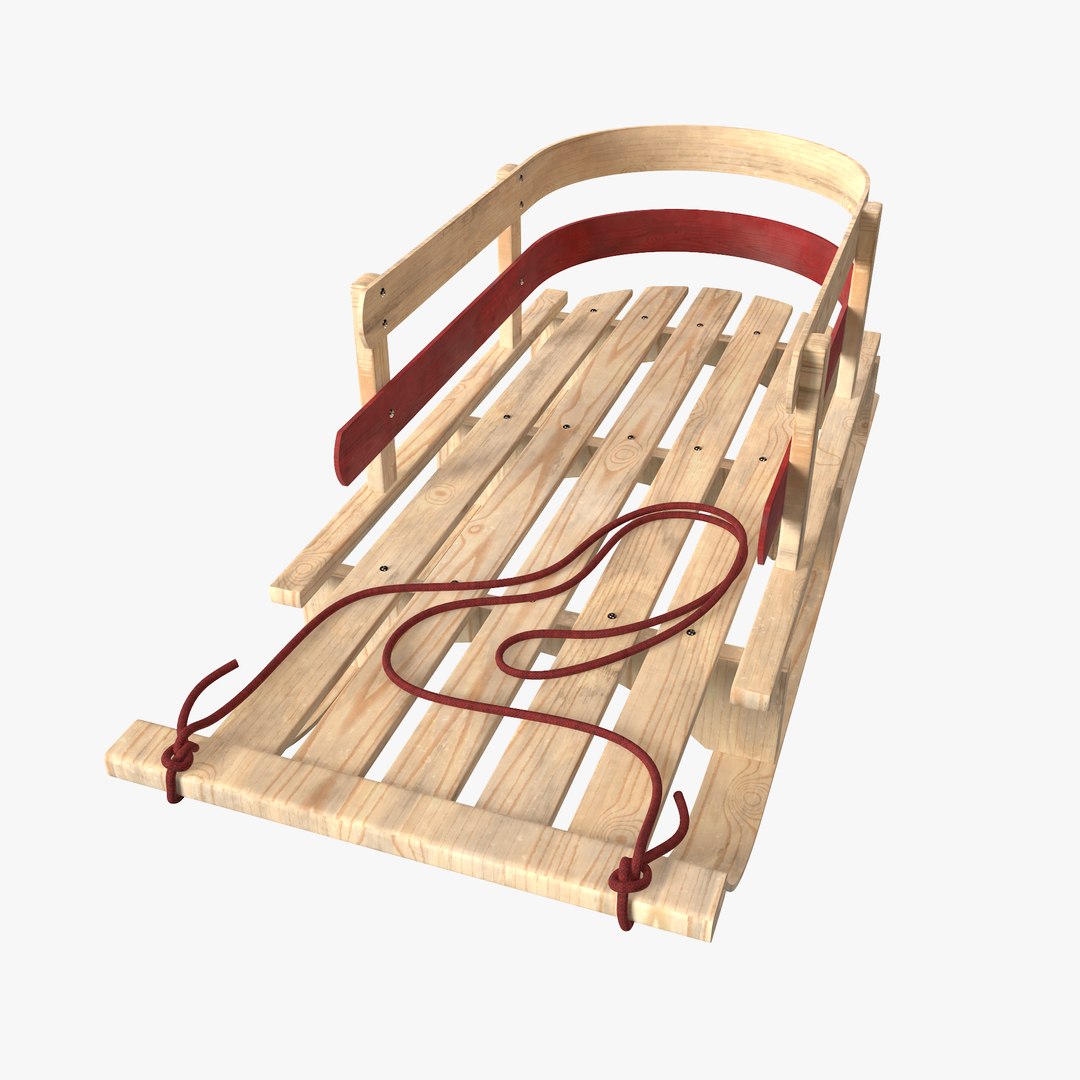 Wood Sled 3D Model - TurboSquid 2022950