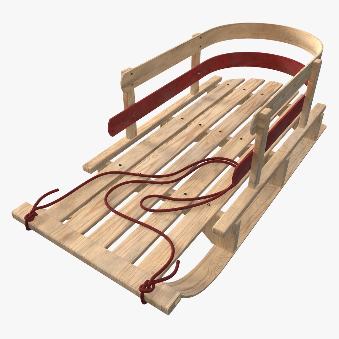 Wood Sled 3D Model - TurboSquid 2022950