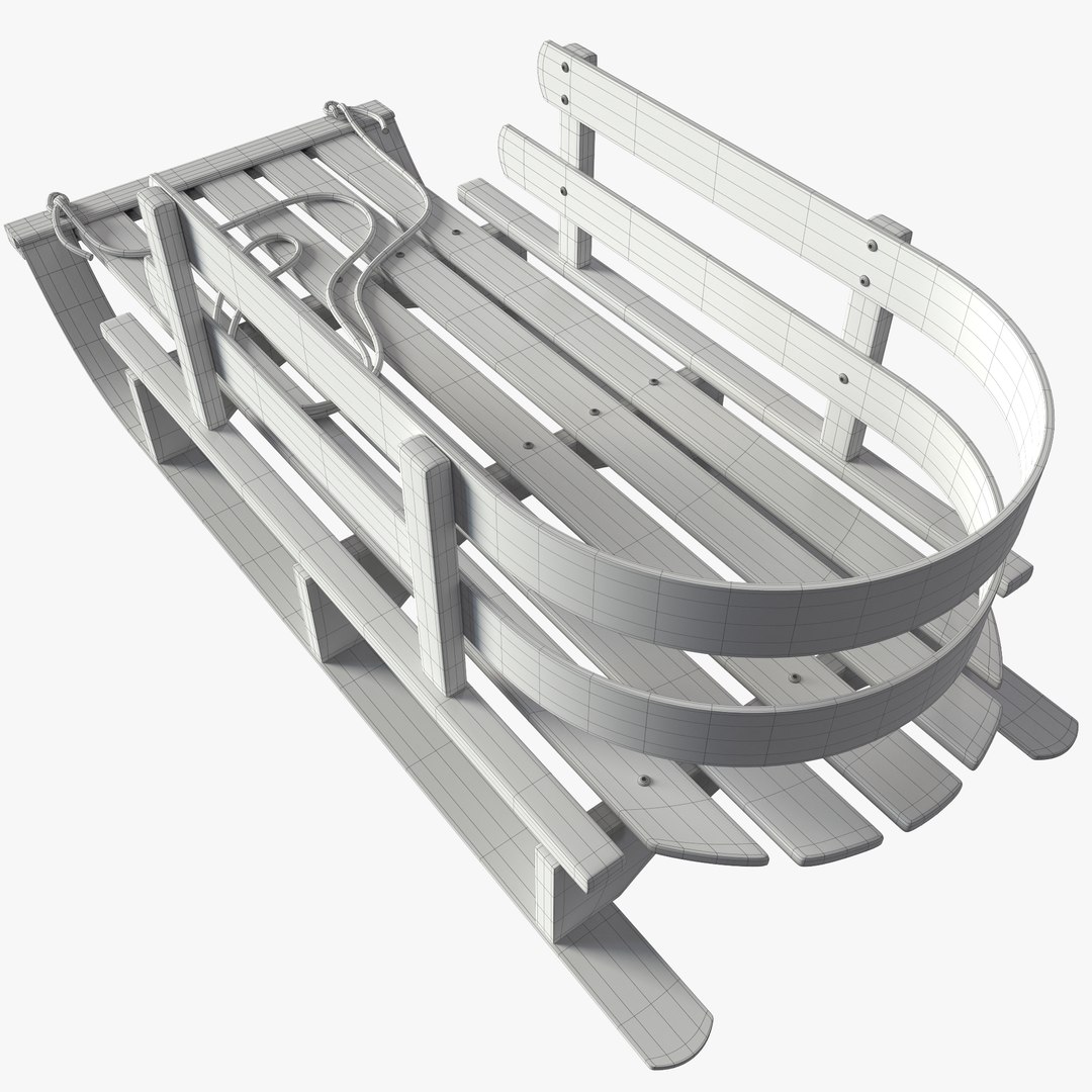 Wood Sled 3D Model - TurboSquid 2022950