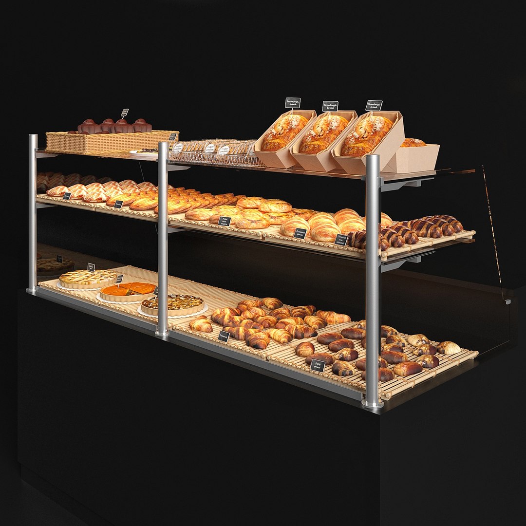 Food Display Collection 3D Model - TurboSquid 1953305