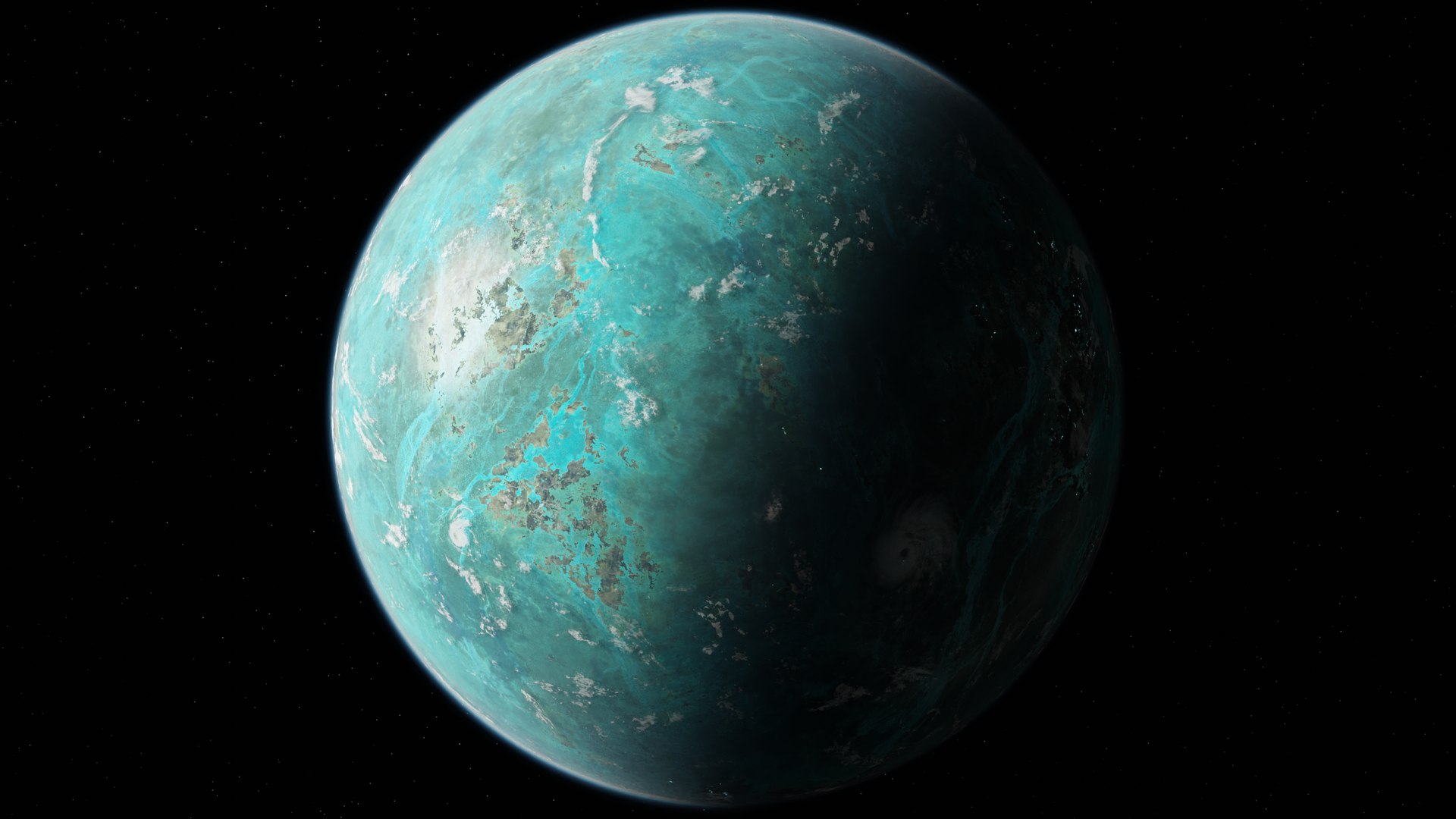 8K Alien Water Planet 2 3D Model - TurboSquid 1930480