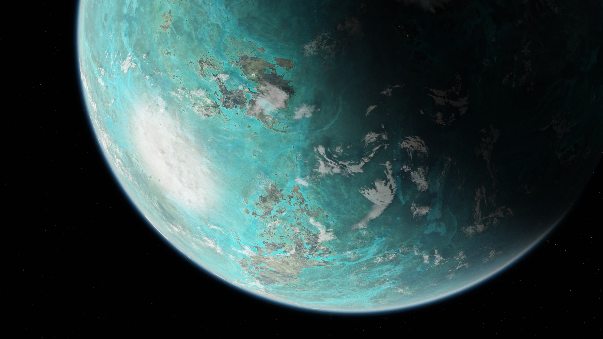 8K Alien Water Planet 2 3D Model - TurboSquid 1930480