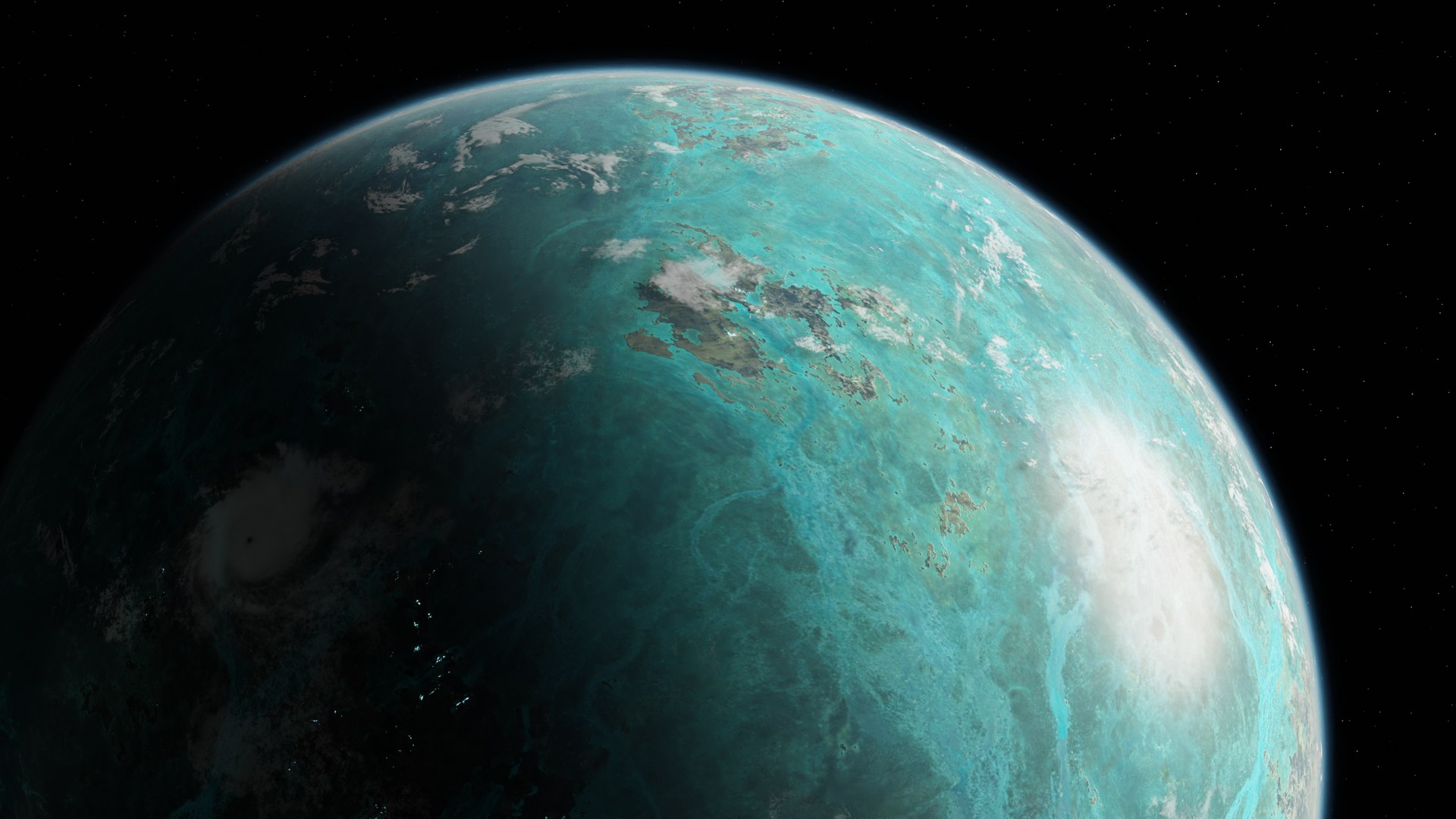 8K Alien Water Planet 2 3D Model - TurboSquid 1930480