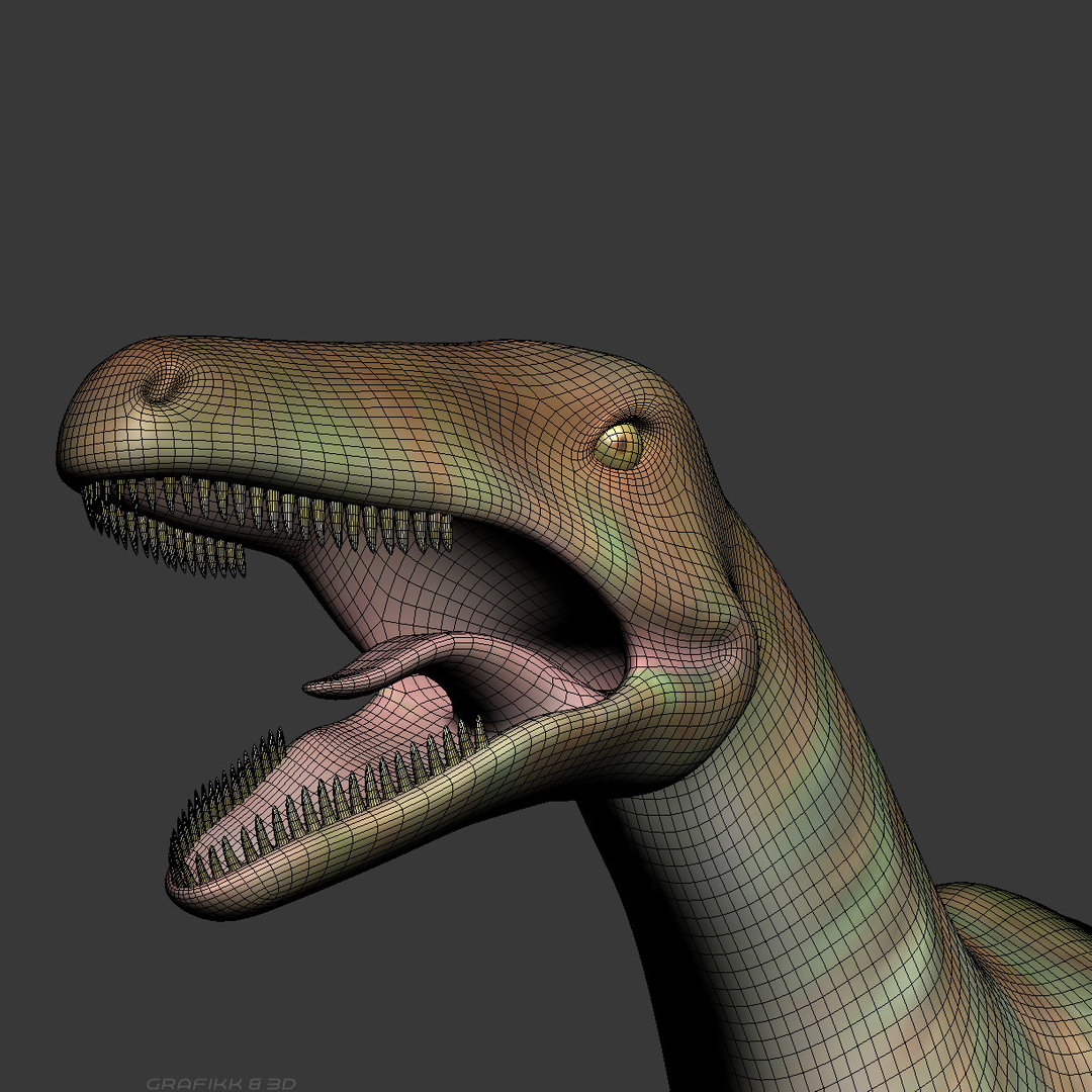 dinosaur adasaurus velociraptor 3d model