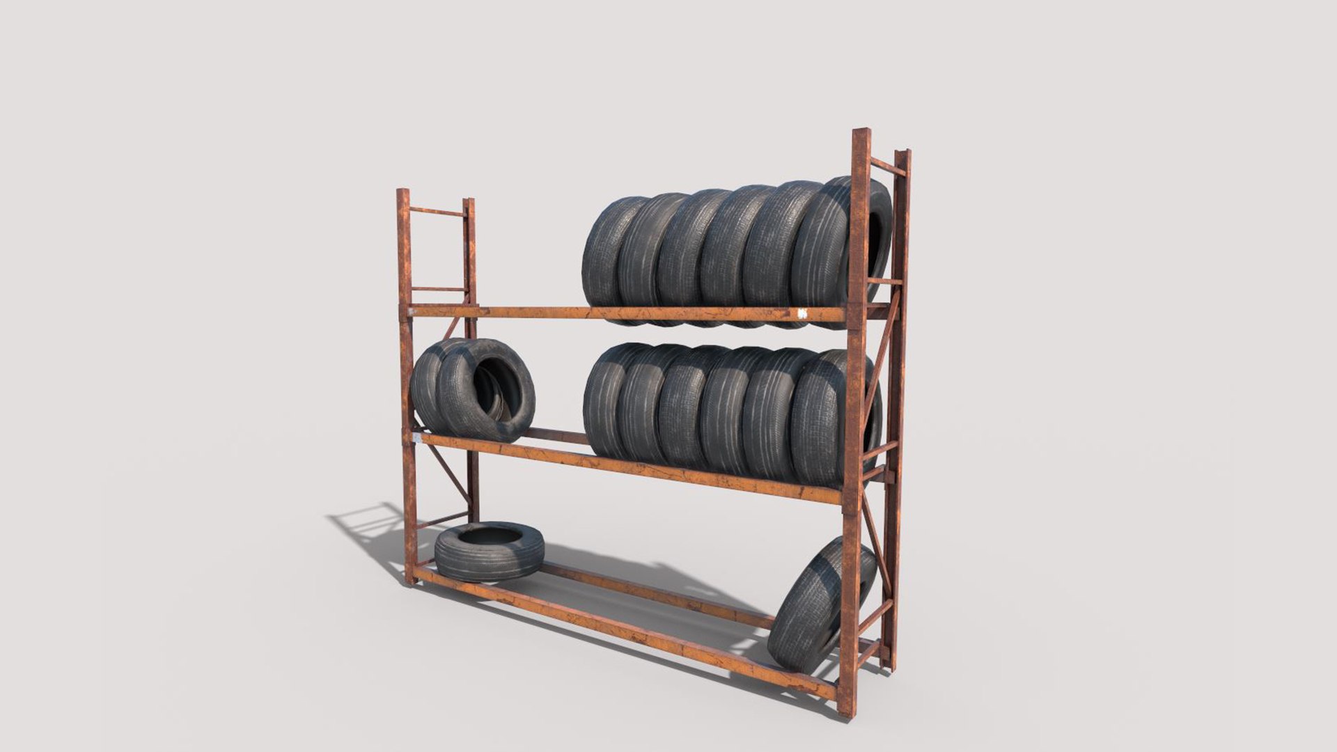 Tire Rack 3D Model - TurboSquid 2282345