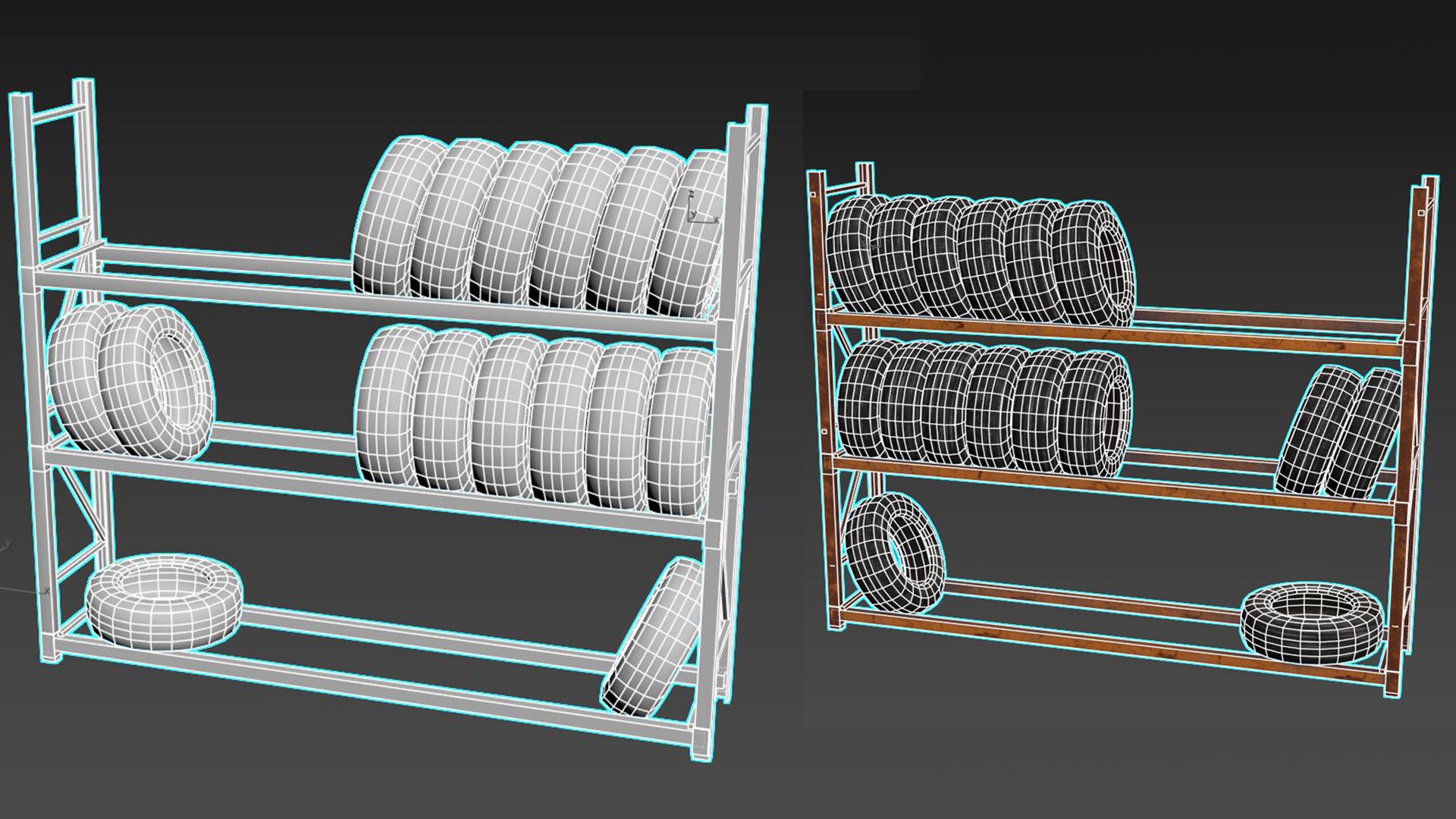Tire Rack 3D Model - TurboSquid 2282345