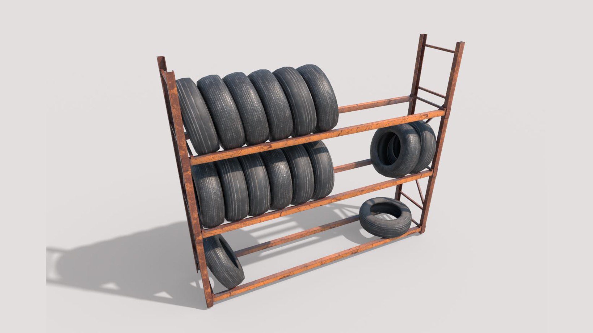 Tire Rack 3D Model - TurboSquid 2282345