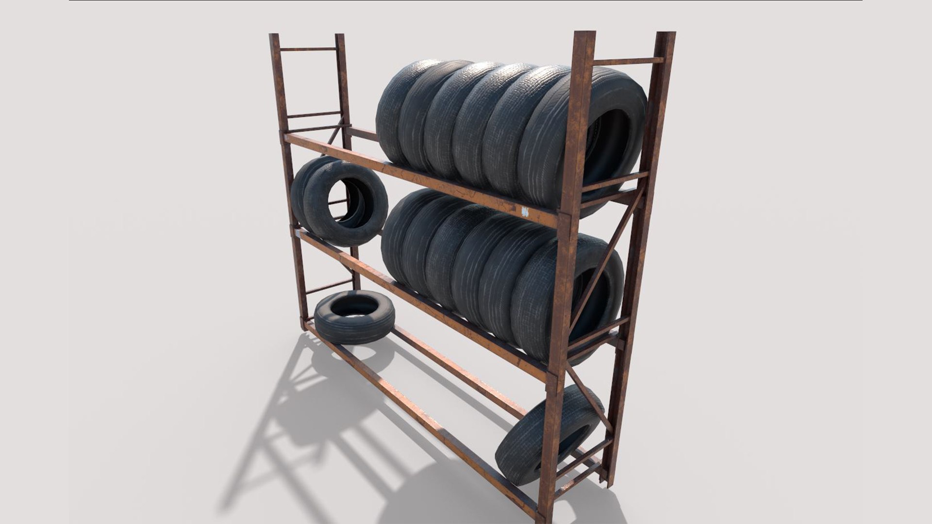 Tire Rack 3D Model - TurboSquid 2282345