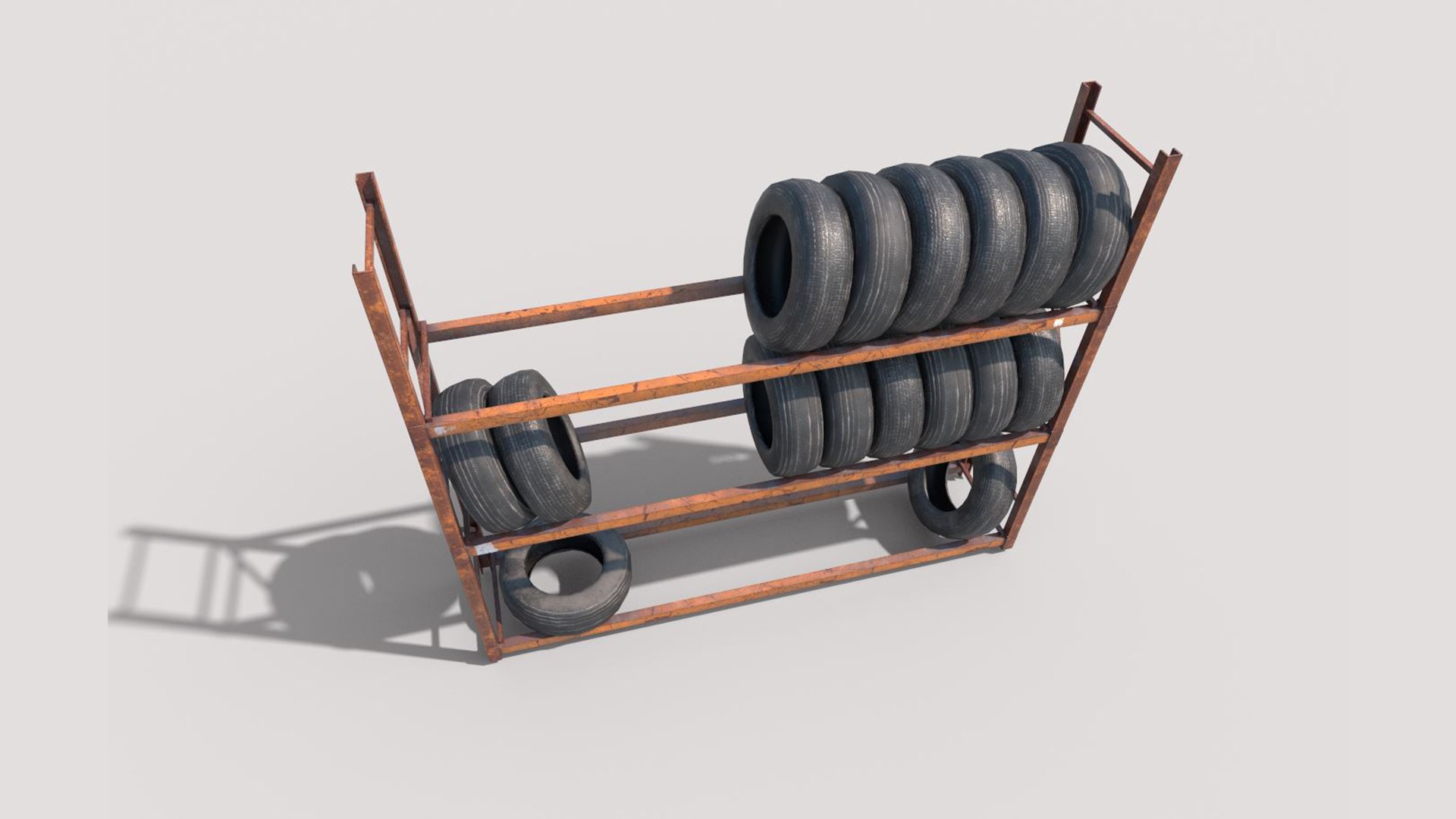 Tire Rack 3D Model - TurboSquid 2282345