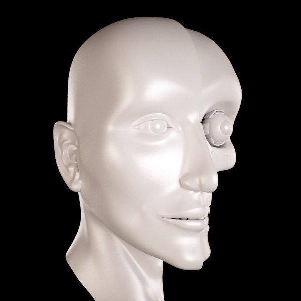 human head 3d max