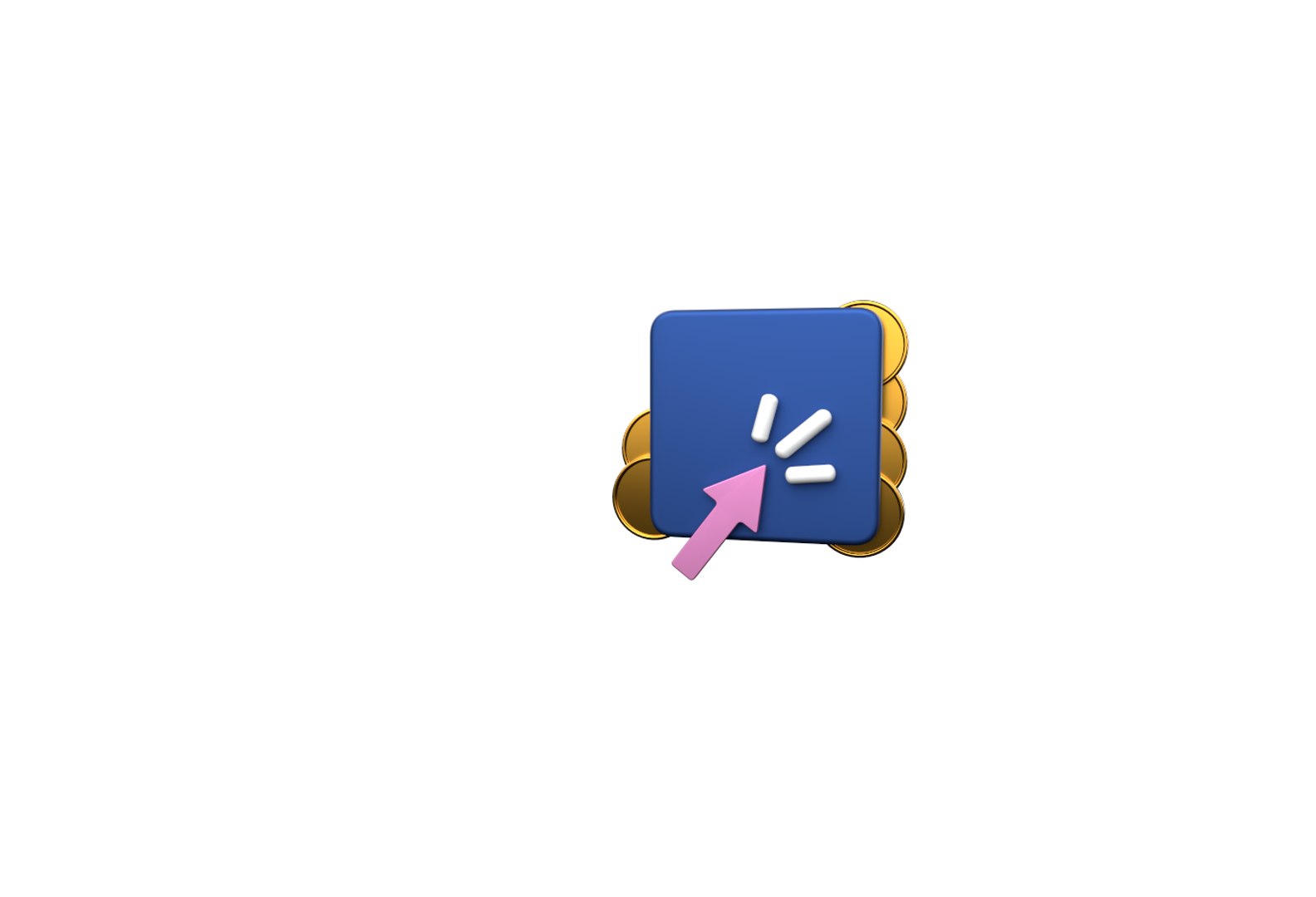 Select - Crypto Coins App Web Icon Low-poly 3D - TurboSquid 2102356